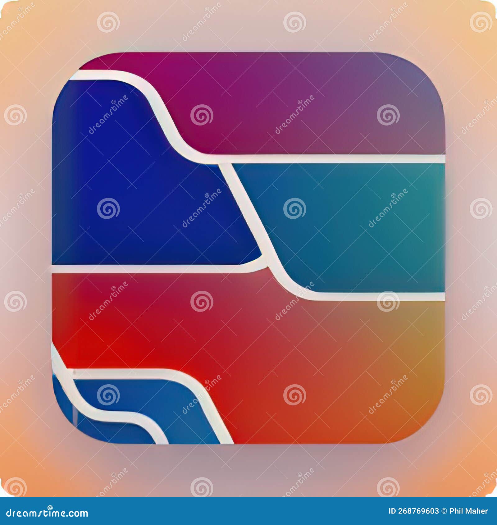 Tv Guide Software App Icon. Generative AI. Stock Illustration ...