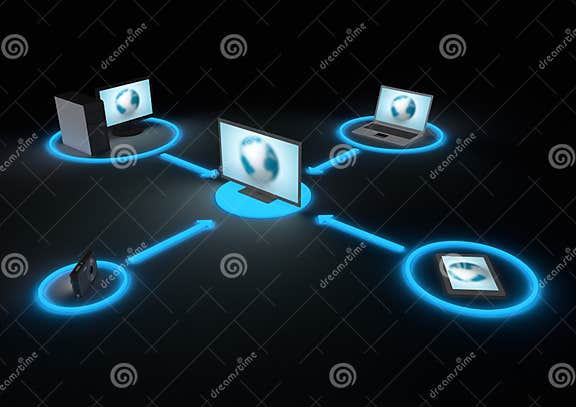 Tv home network stock illustration. Illustration of concept - 21544754