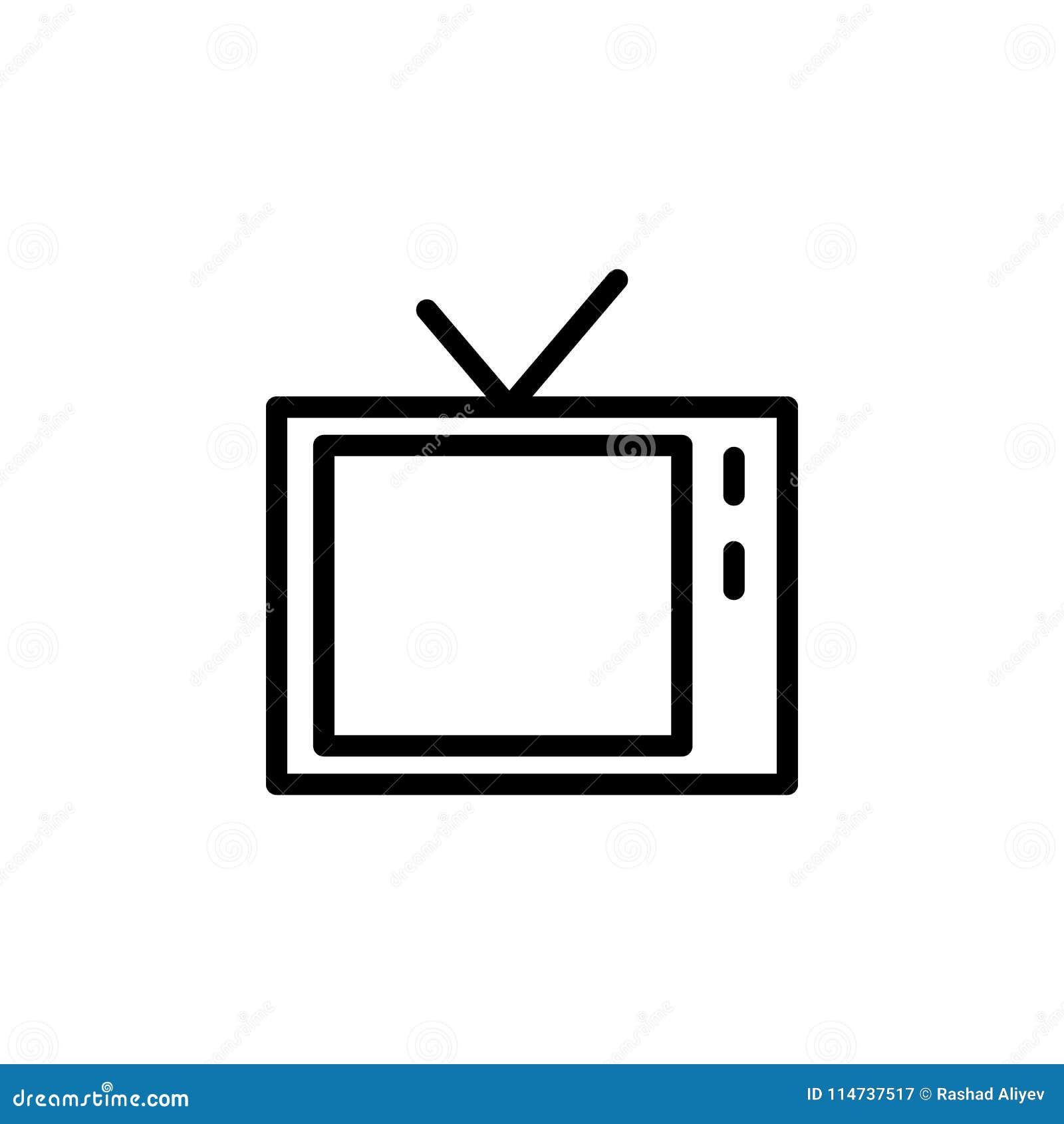 TV Icon. Element of Minimalistic Icons for Mobile Concept and Web Apps ...