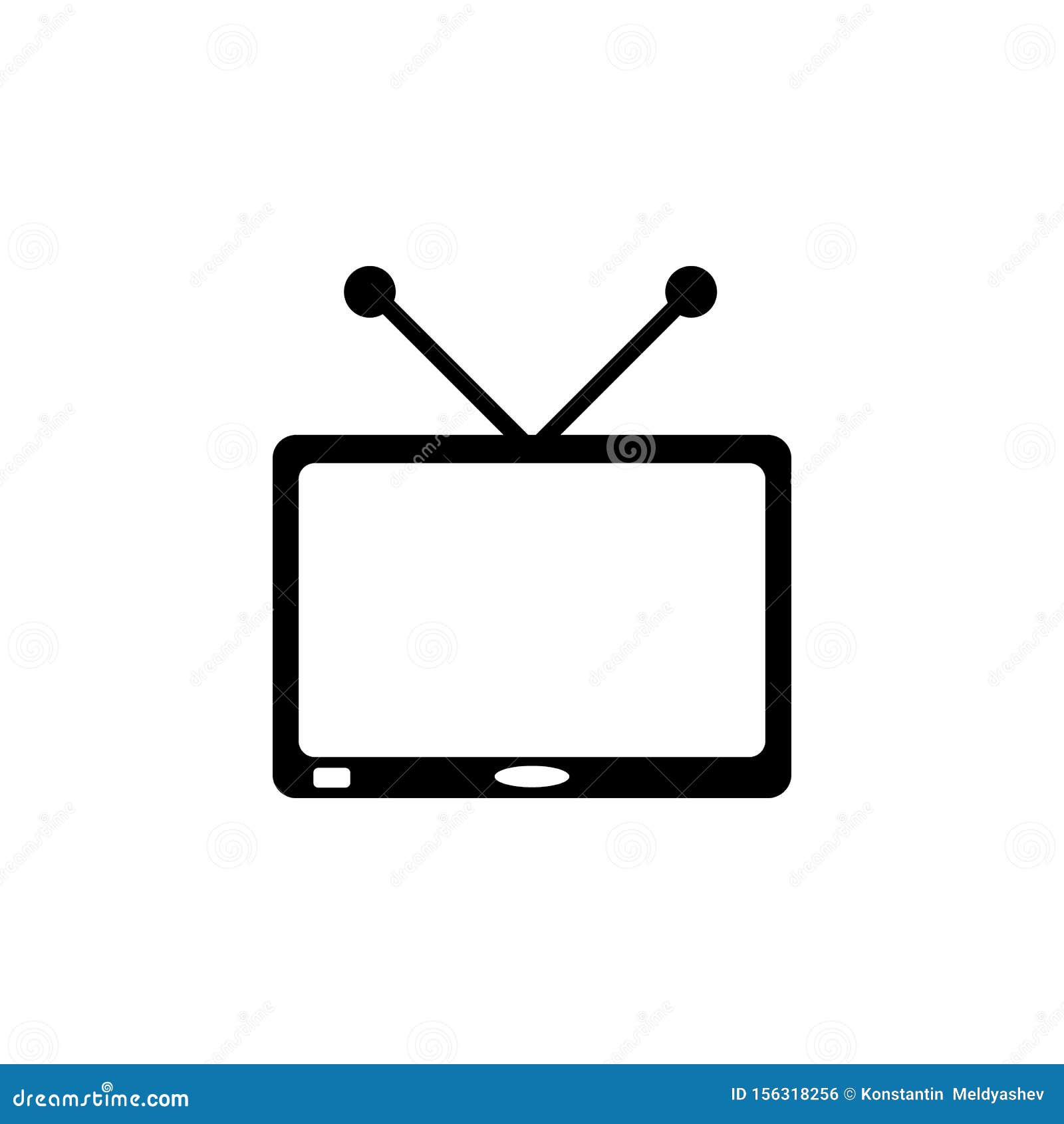 Tv Icon. Simple Glyph, Flat Vector of Technology Icons for UI and UX ...