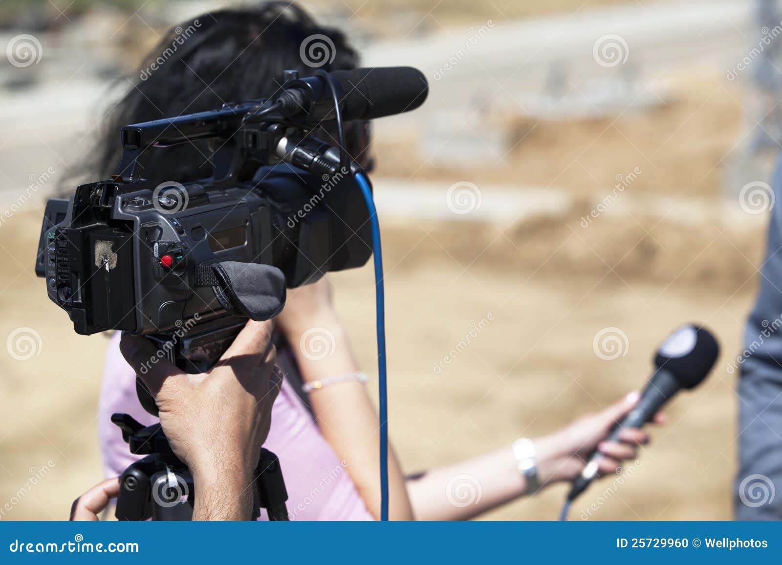 TV interview stock photo. Image of talking, recording - 25729960