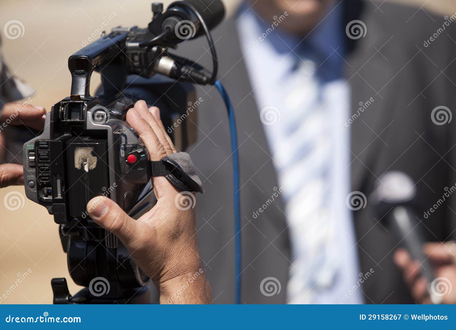 TV interview stock image. Image of video, reporter, focus - 29158267