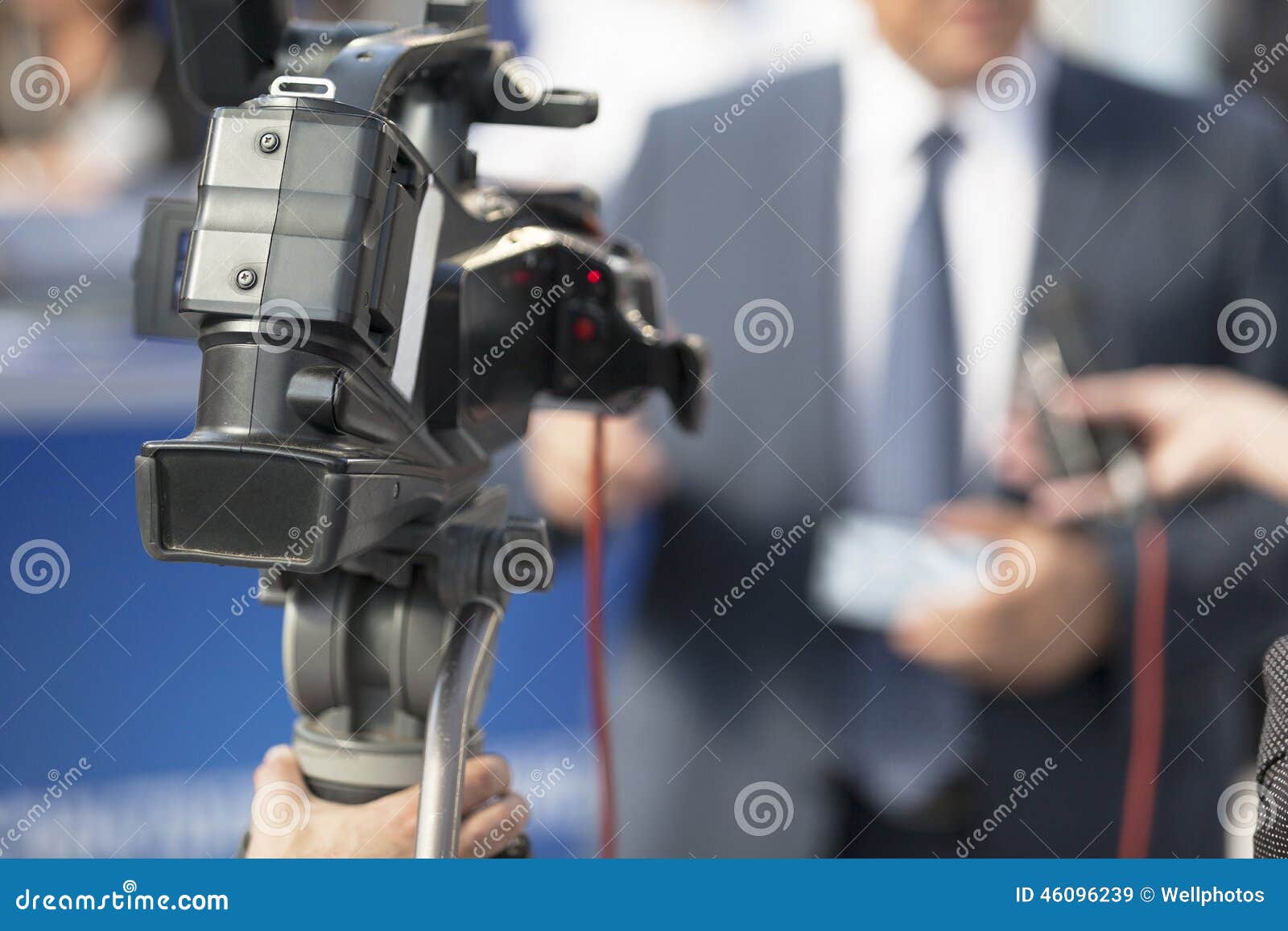 TV interview stock image. Image of reporter, conference - 46096239