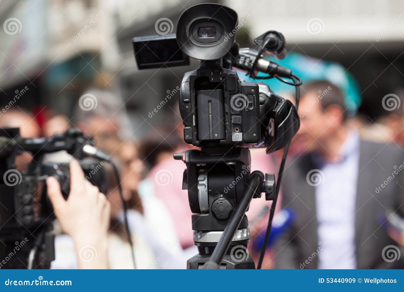 TV interview stock image. Image of spokesperson, news - 53440909