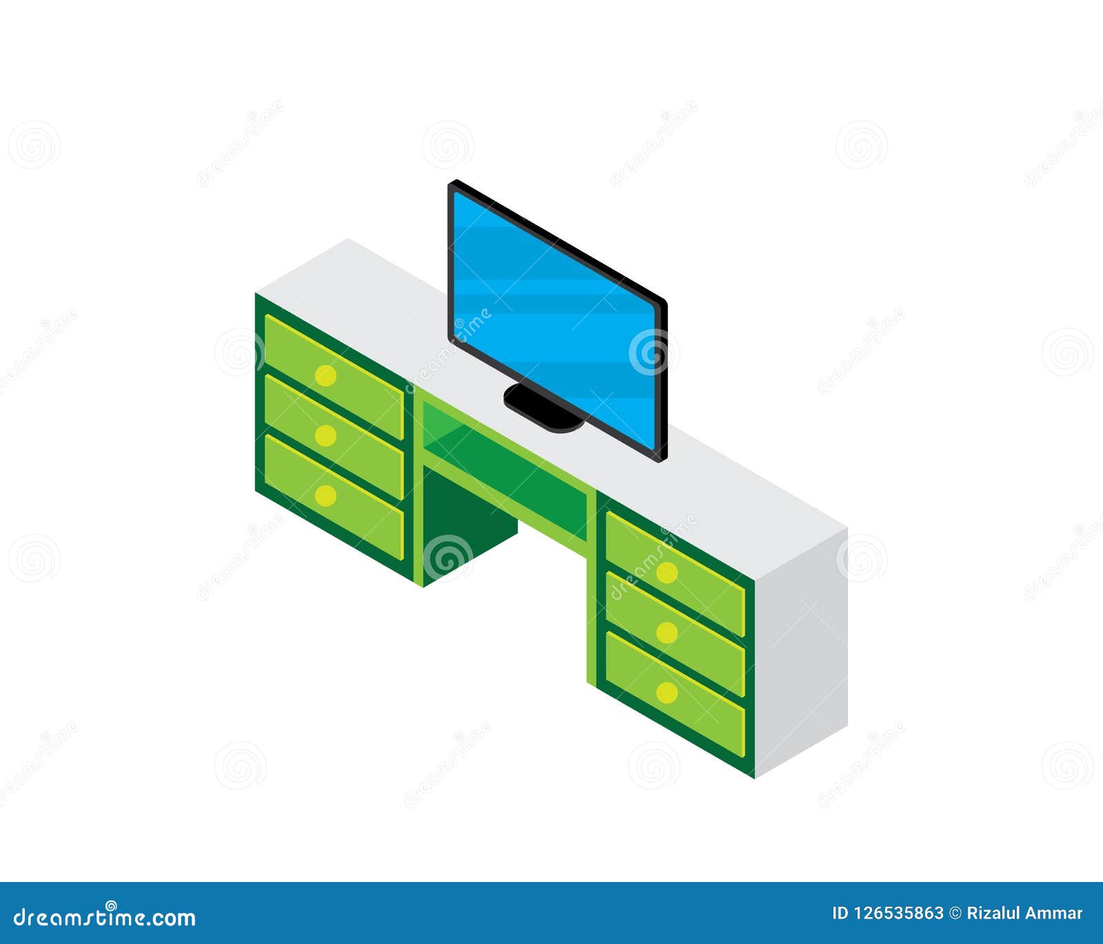 Tv Isometric Illustration Vector , Television Isometric Illustration ...