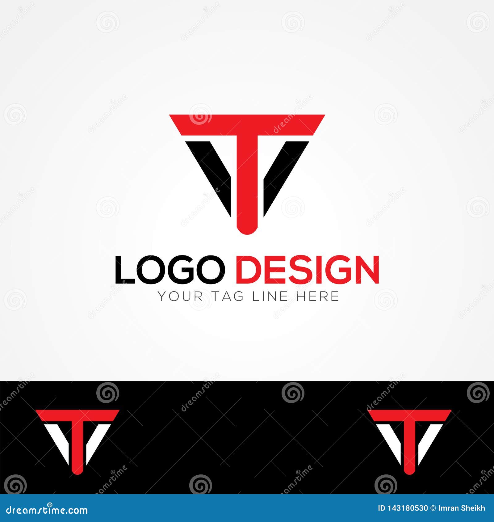 TV Letter Logo Template stock vector. Illustration of template - 143180530