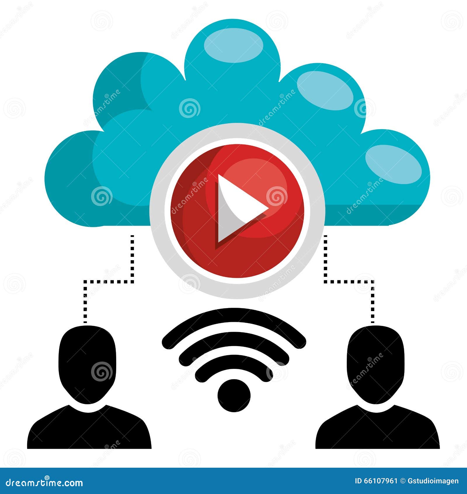 TV live stream stock illustration. Illustration of radio - 66107961