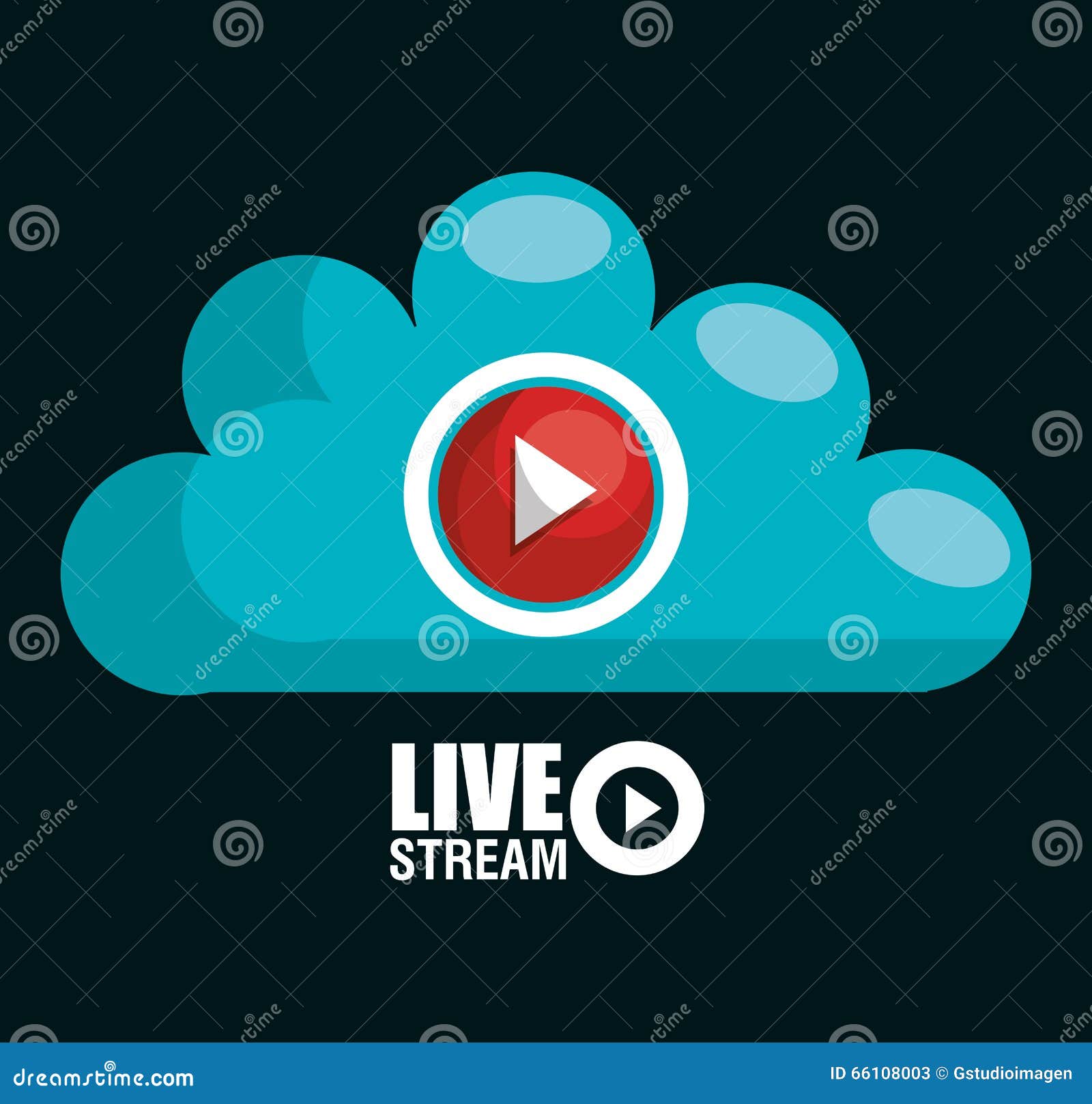 TV live stream stock illustration. Illustration of streaming - 66108003