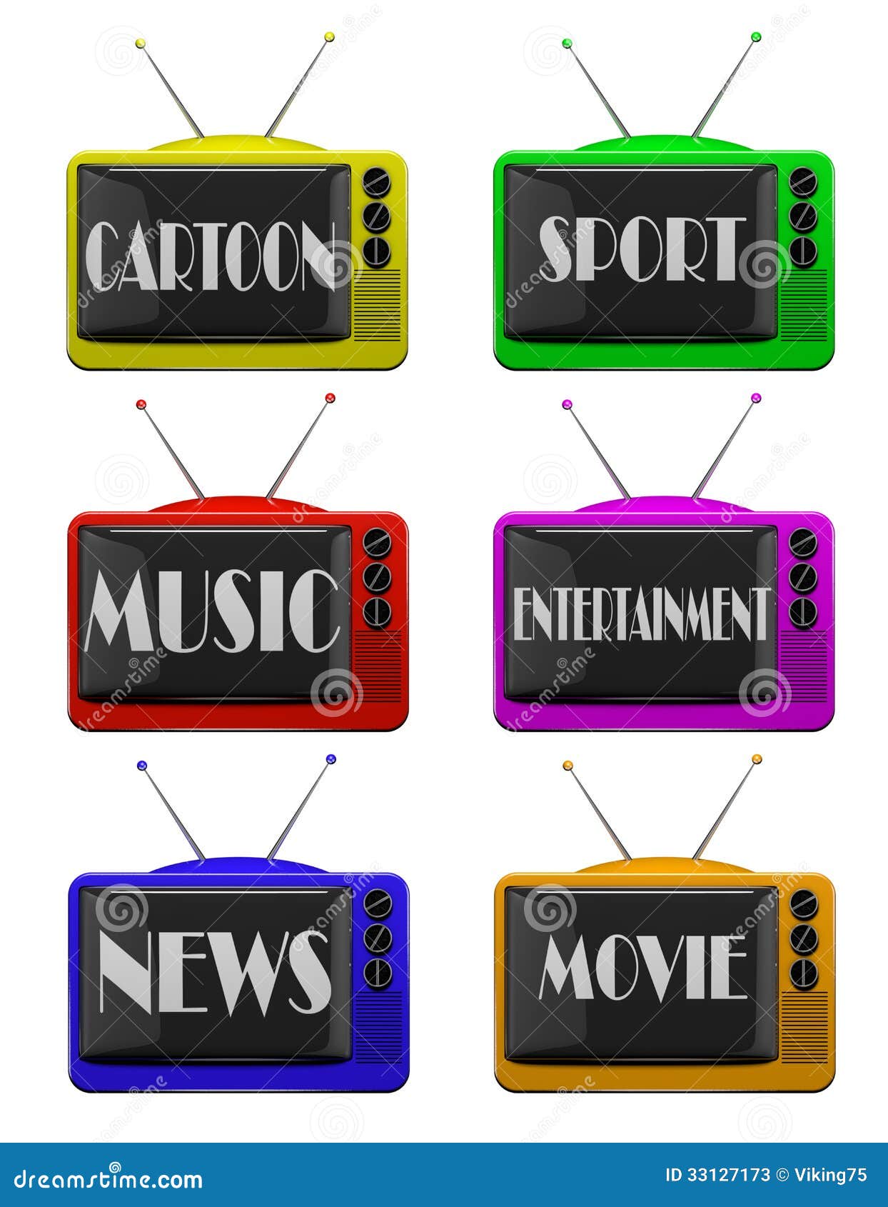 Tv logo set stock illustration. Illustration of television - 33127173