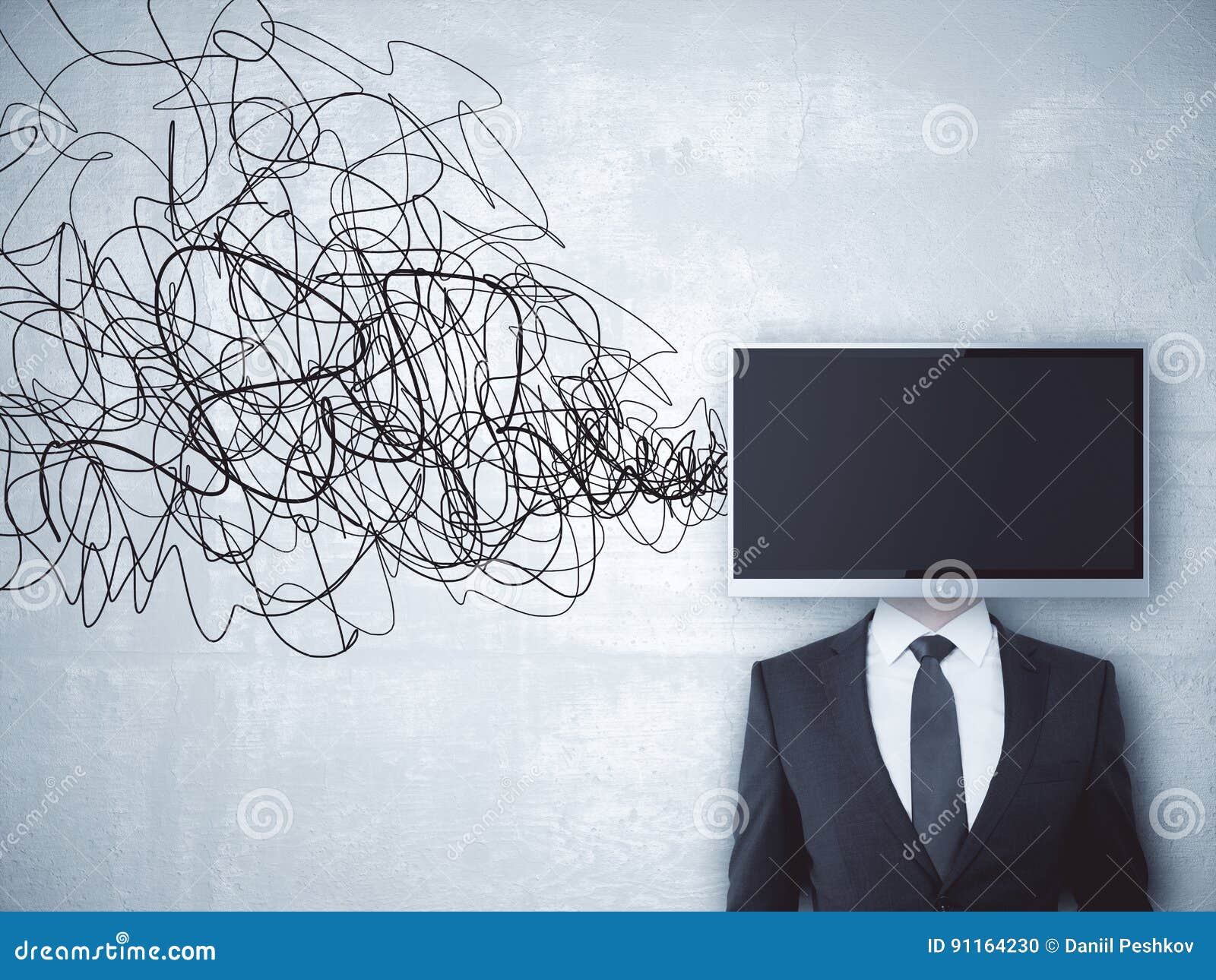 TV man stock photo. Image of abstract, career, creativity - 91164230