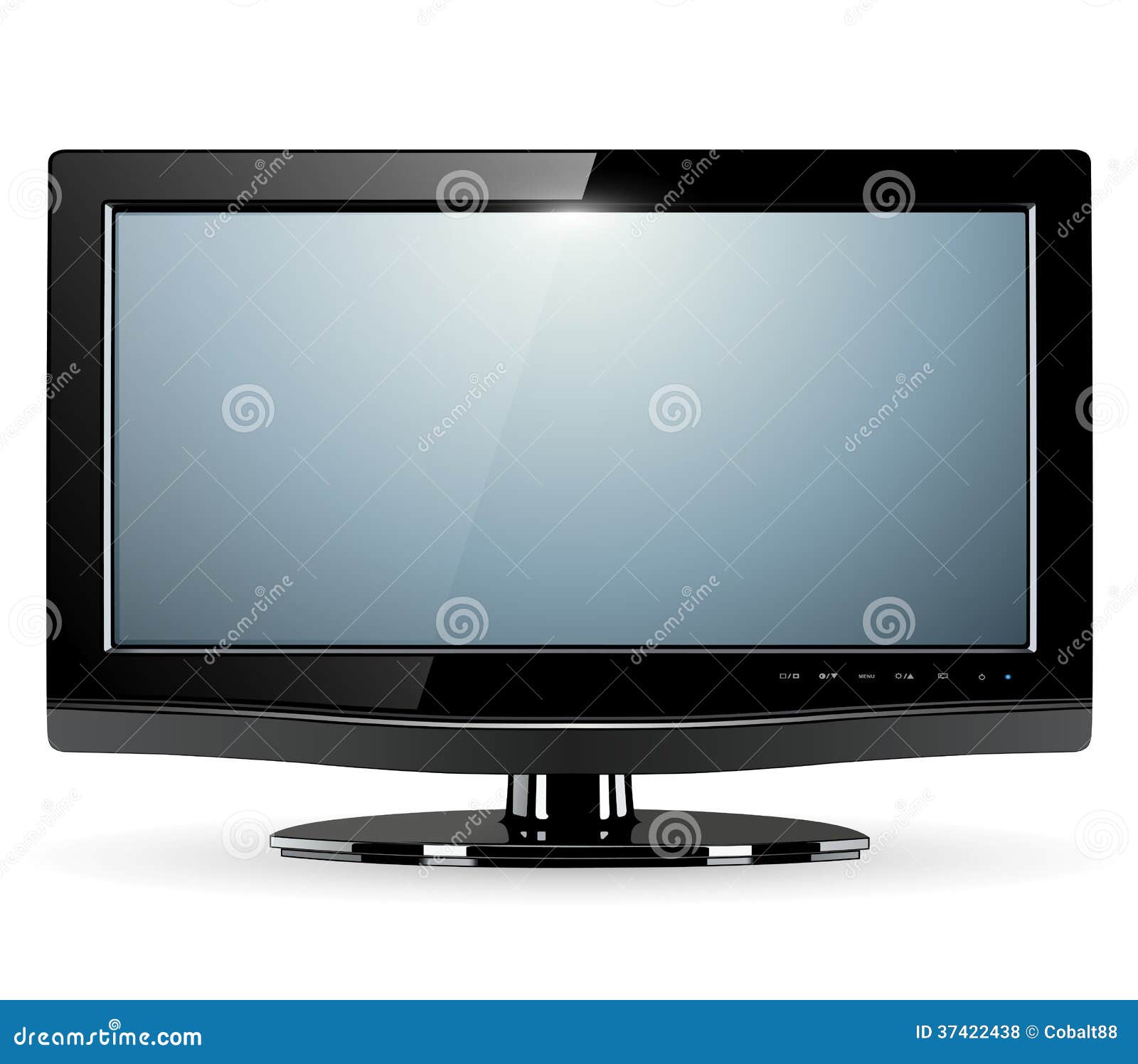 Tv monitor stock vector. Illustration of icon, electronics - 37422438