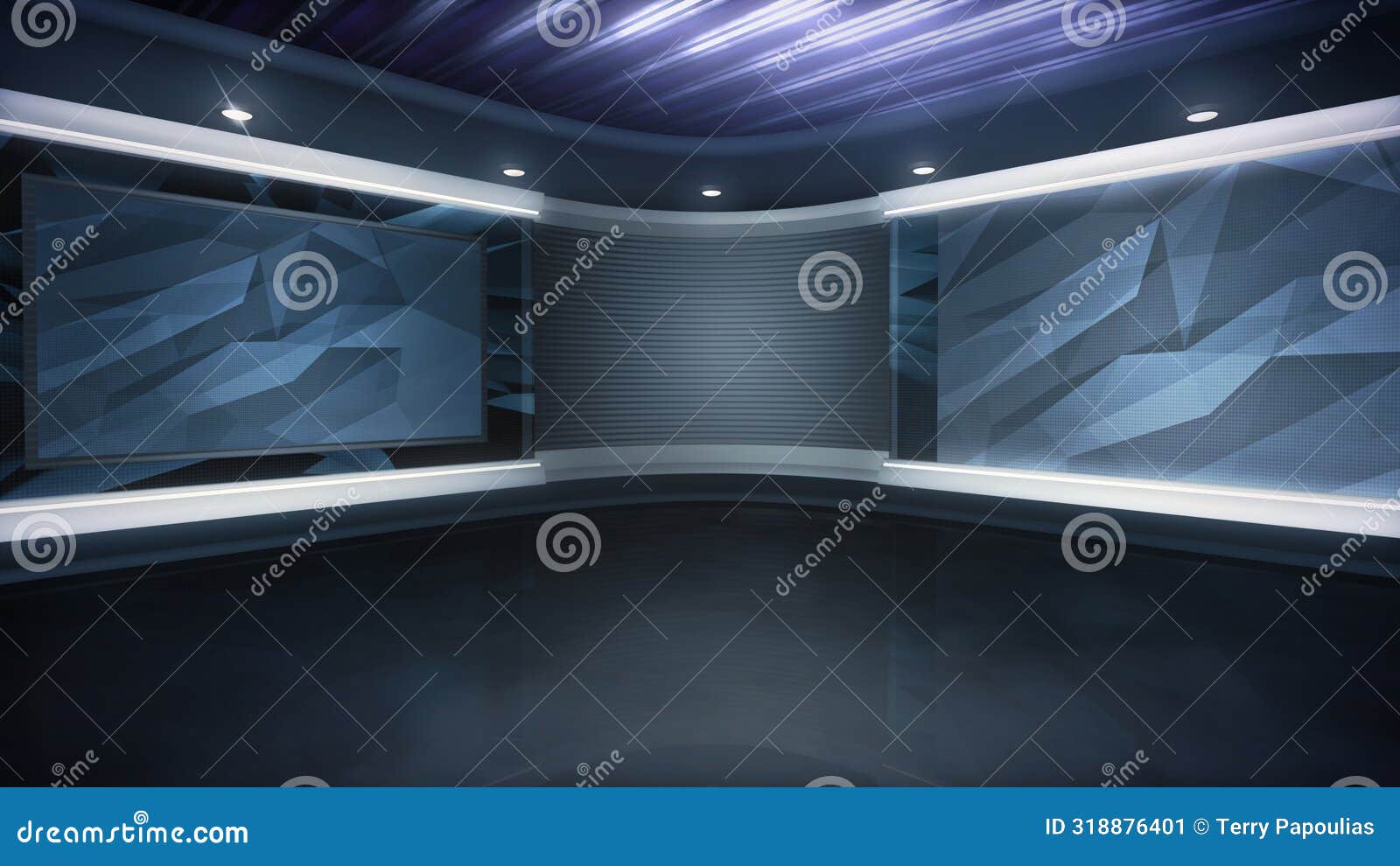TV News Panel, Virtual Studio Background. Perfect Also for Online Shows ...