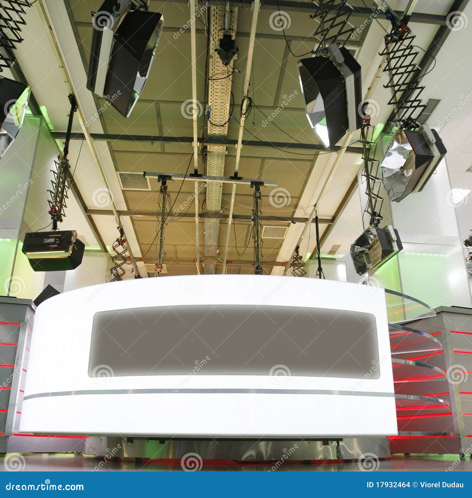 TV news studio setup stock photo. Image of press, camcorder - 17932464