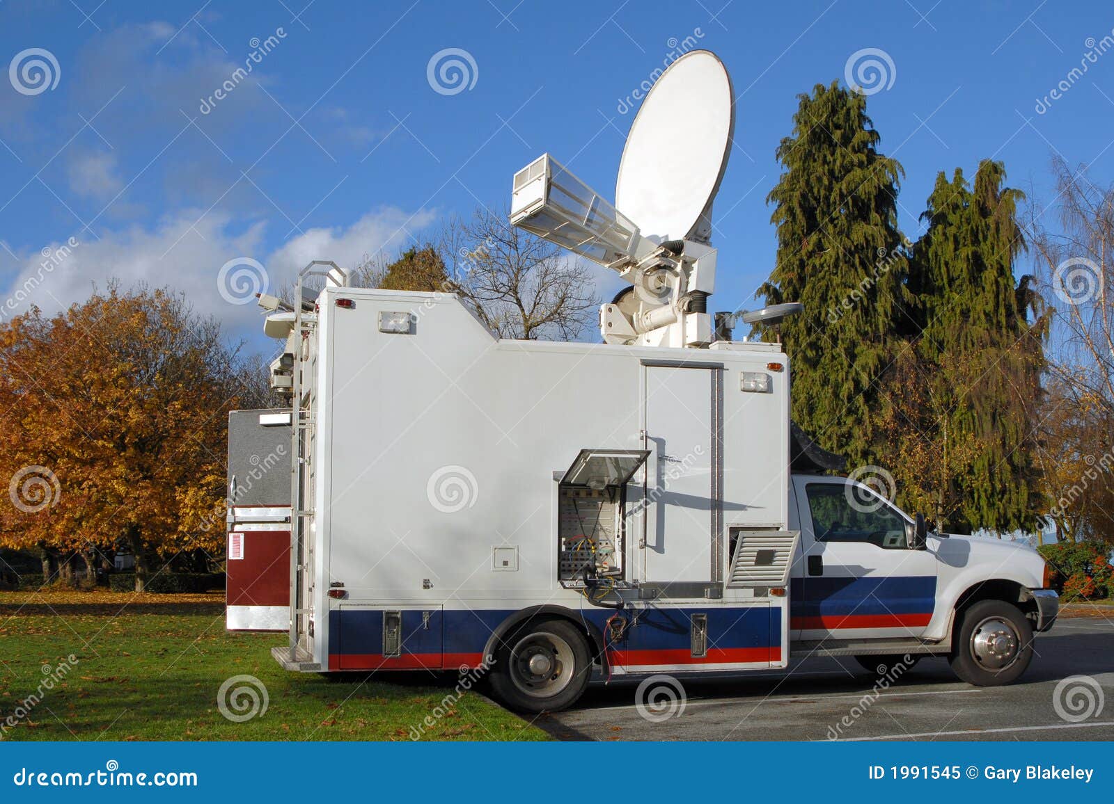 TV News Truck stock image. Image of media, america, reporter - 1991545