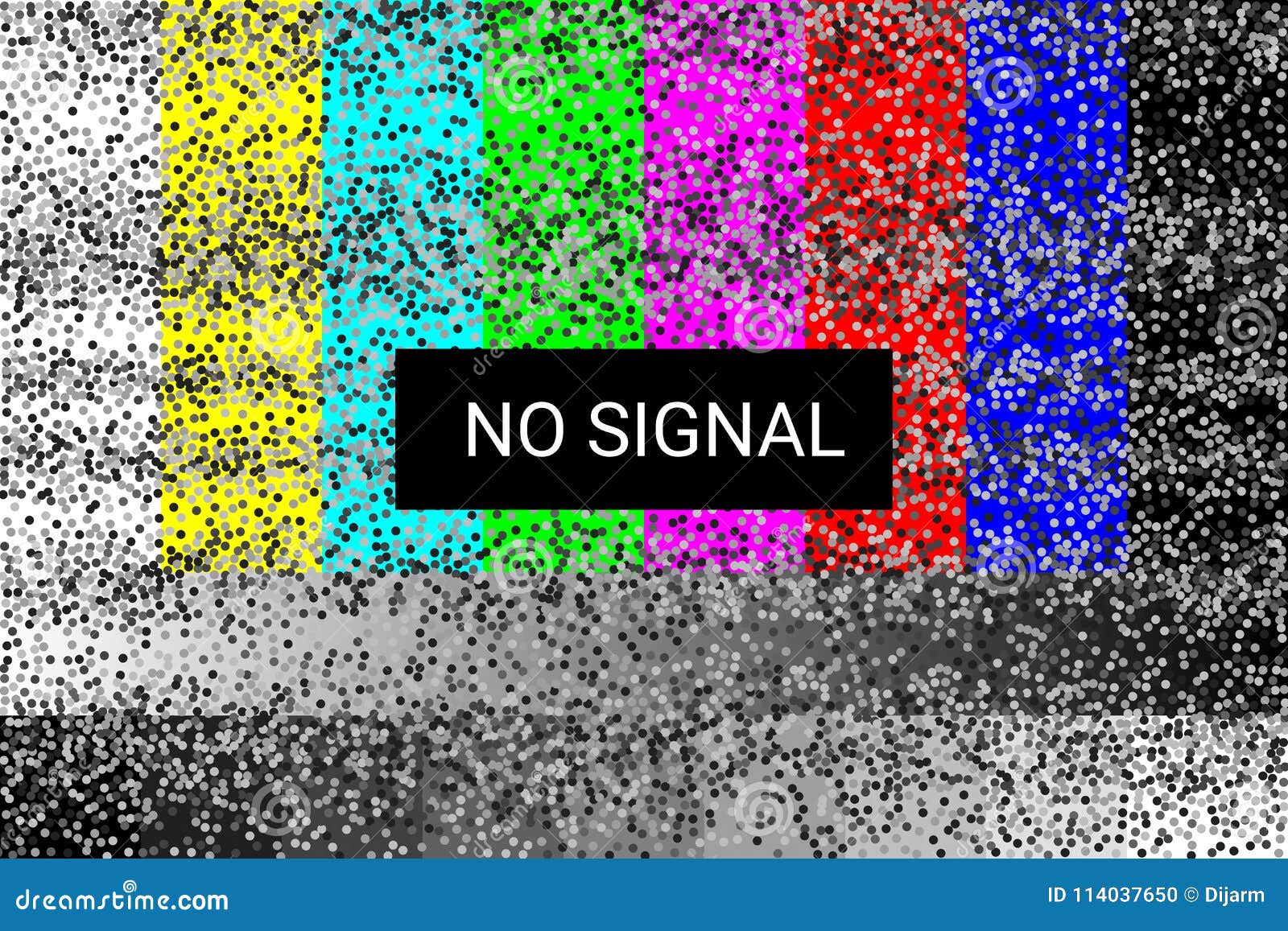 Tv No Signal. Static Screen. 4k, Full Hd Resolutions. Vector Stock ...