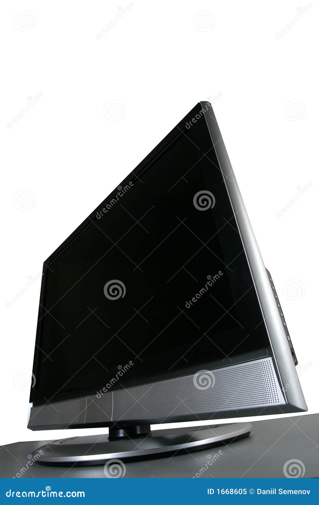 TV plate image stock. Image du moderne, film, affichage - 1668605