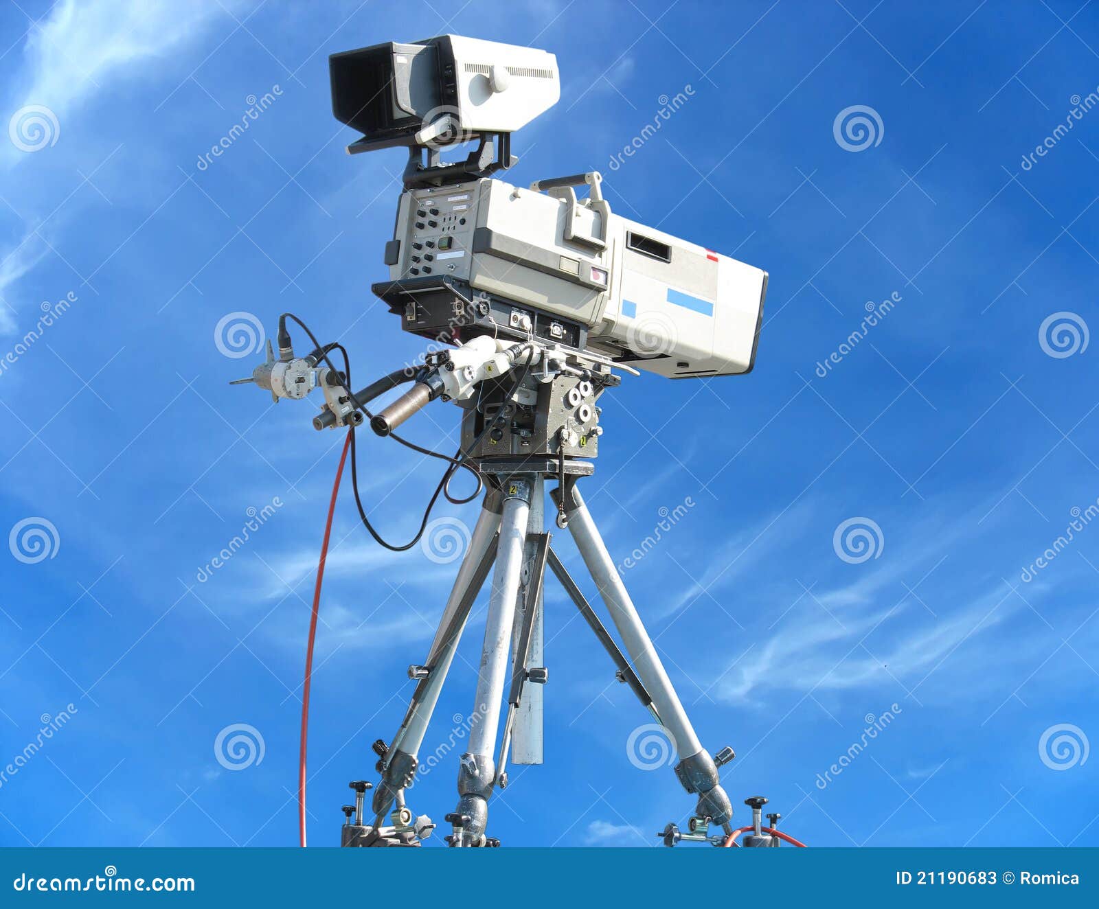 TV Professional Studio Digital Video Camera Stock Image - Image of ...
