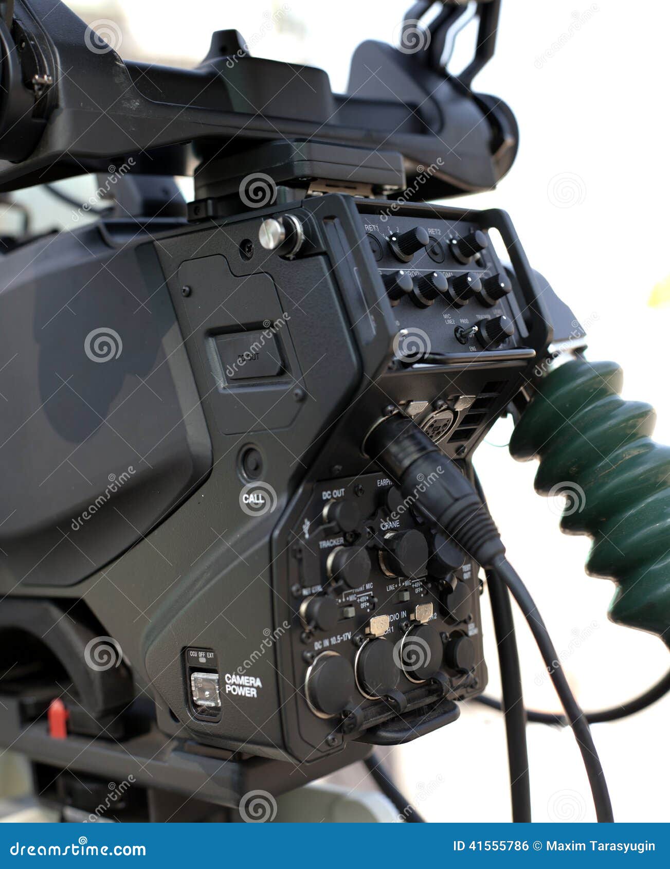 TV Professional Studio Digital Video Camera Stock Photo - Image of ...