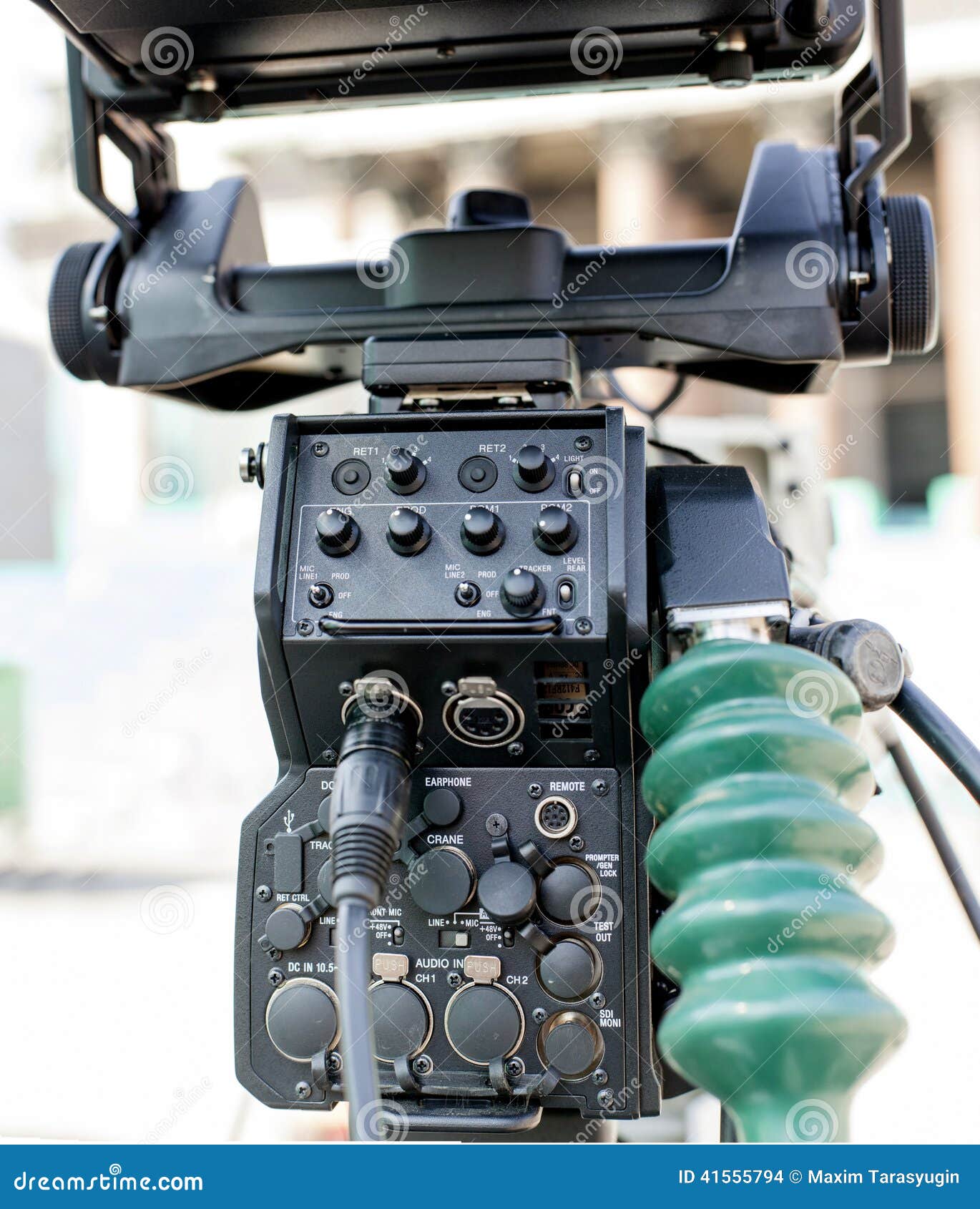 TV Professional Studio Digital Video Camera Stock Photo - Image of ...