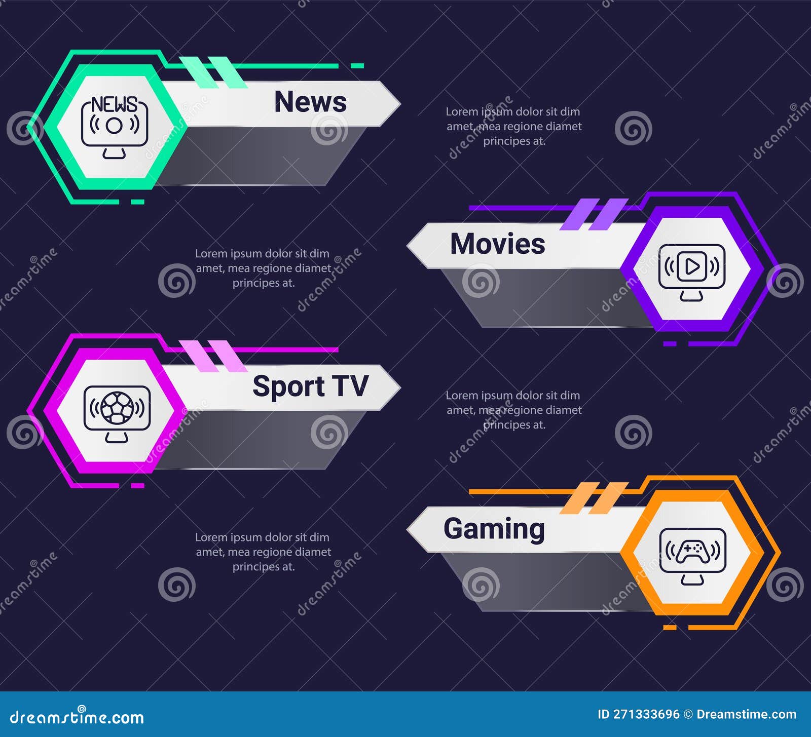 TV Programs Infographic Chart Design Template Stock Vector ...