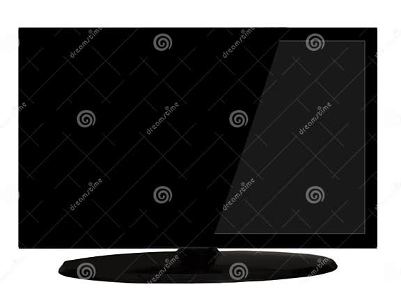 Tv with reflection stock image. Image of hdtv, digital - 12548133
