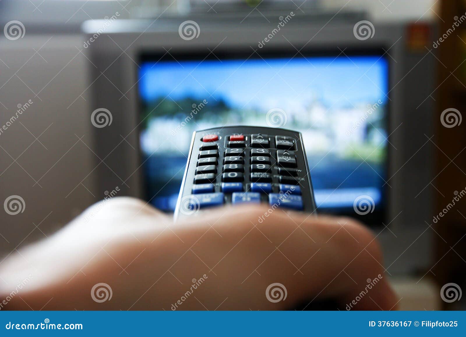 Tv remote stock image. Image of interested, keen, person - 37636167