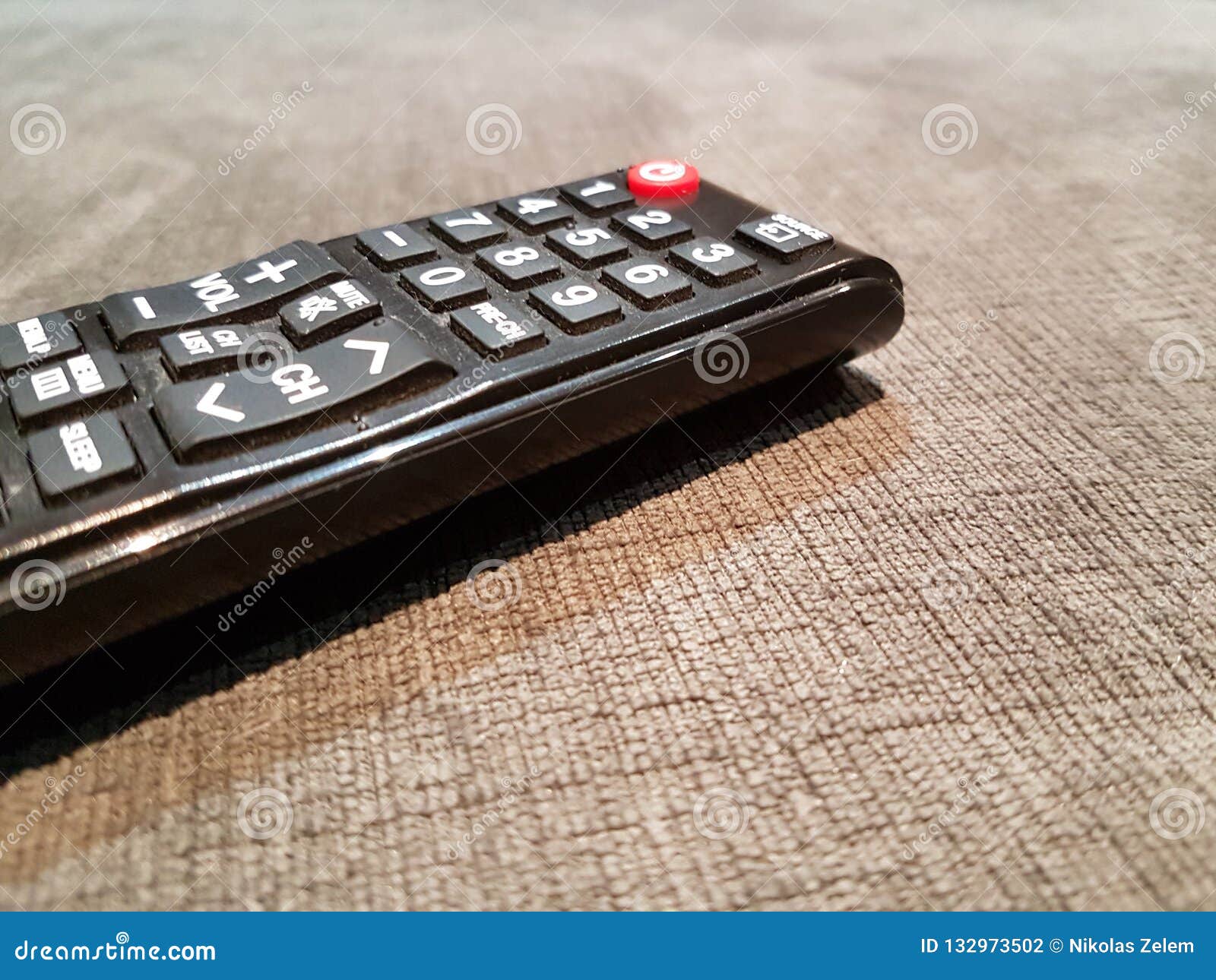 TV Remote stock photo. Image of black, buttons, sitting - 132973502