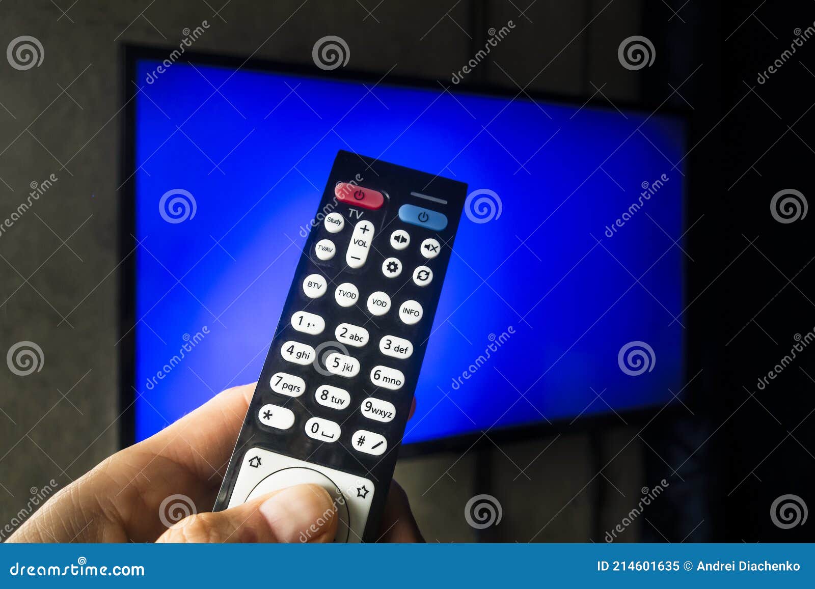 TV remote and blue screen stock image. Image of program - 214601635