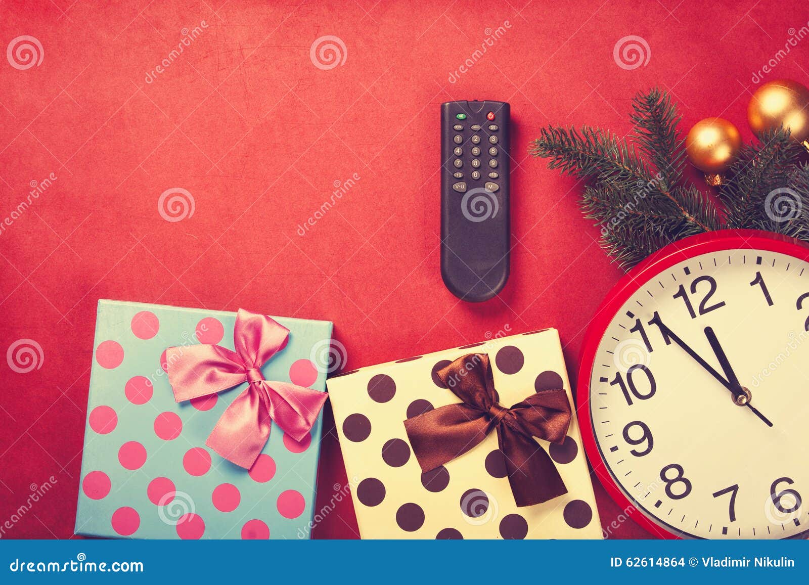 TV Remote and Christmas Gifts Stock Photo - Image of xmas, twelve: 62614864