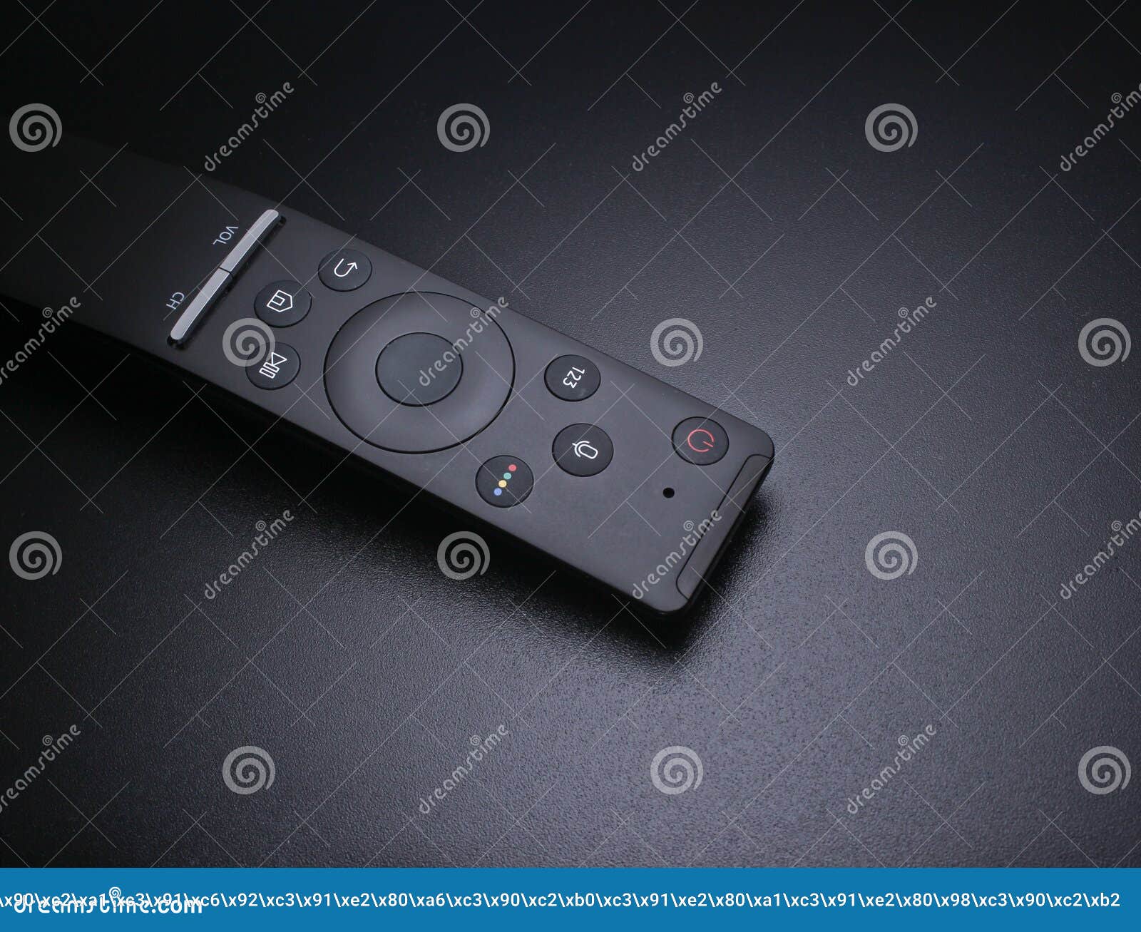 Tv Remote Closeup on a Durk Black Background. Stock Photo - Image of ...