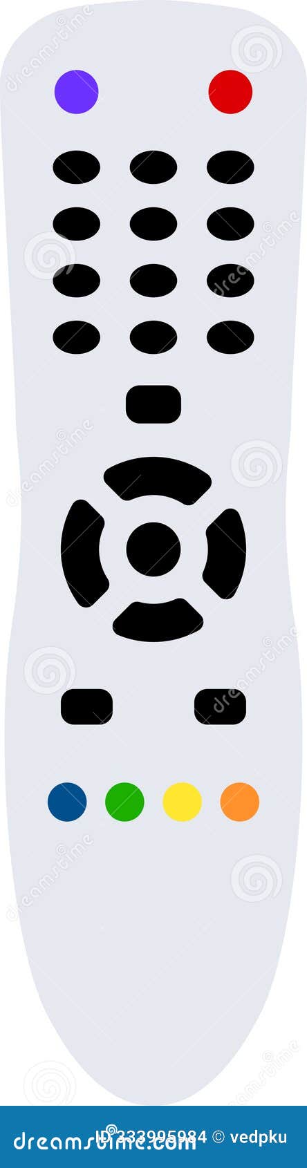 TV Remote Color, TV Remote Control, Remote Control Illustration Stock ...