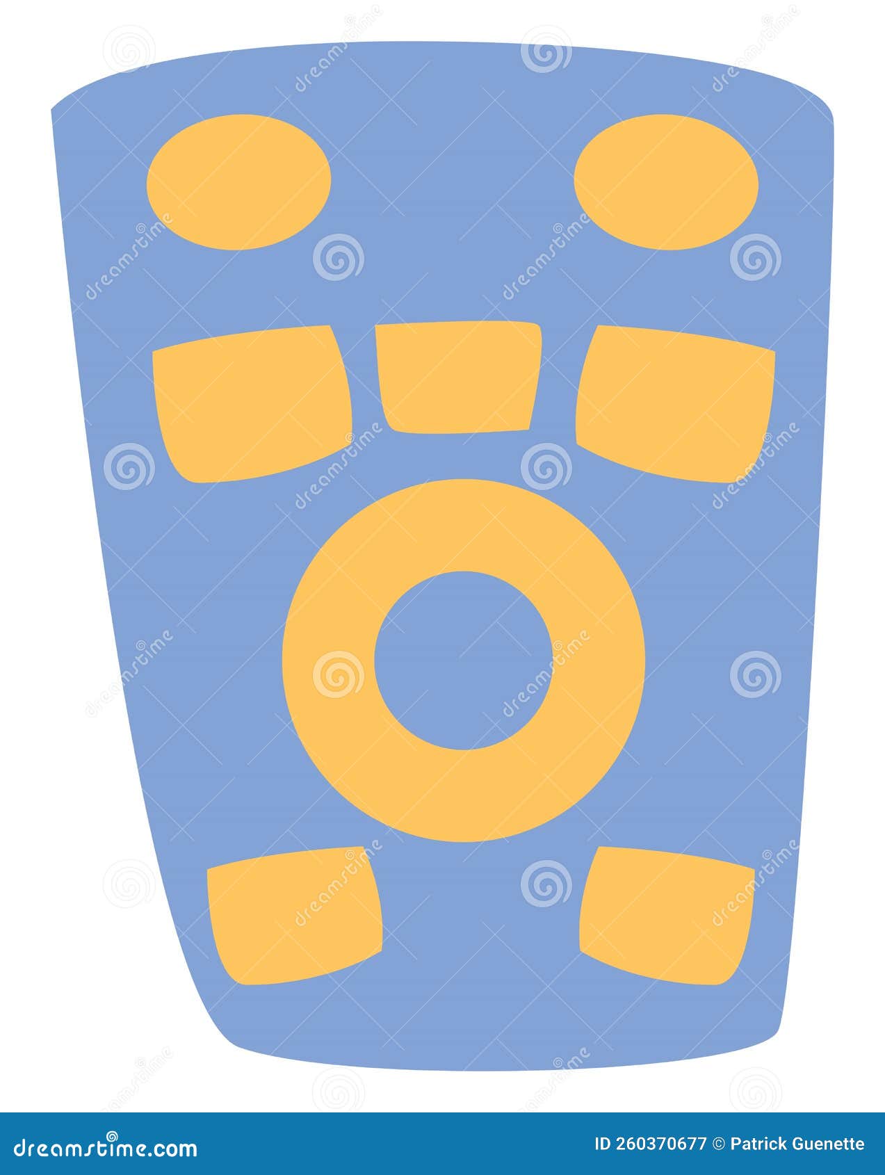TV remote contoller, icon stock vector. Illustration of control - 260370677