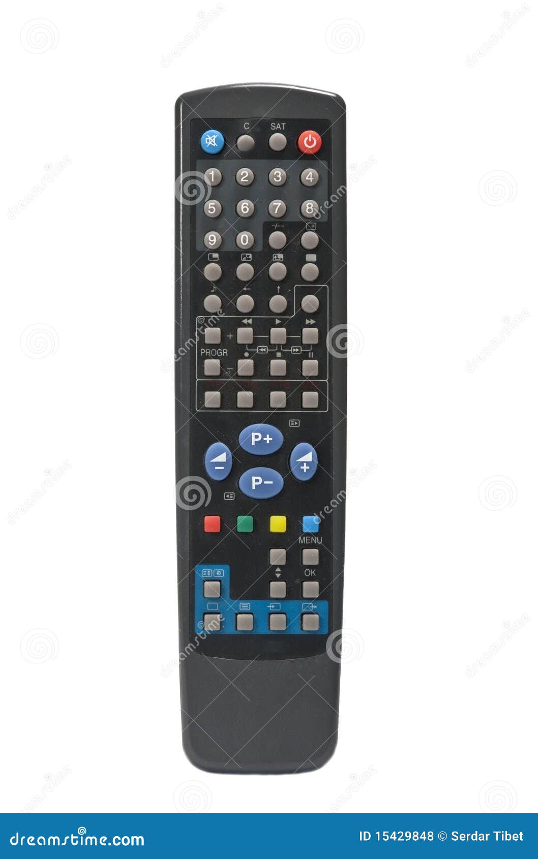 Tv remote control stock photo. Image of detail, entertainment - 15429848