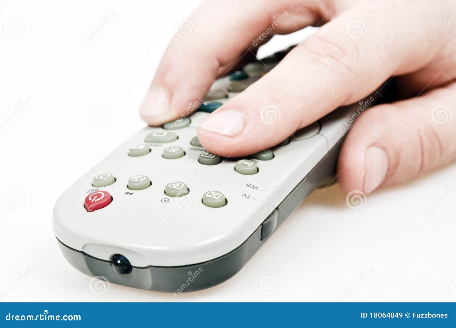 Tv remote control stock image. Image of equipment, male - 18064049