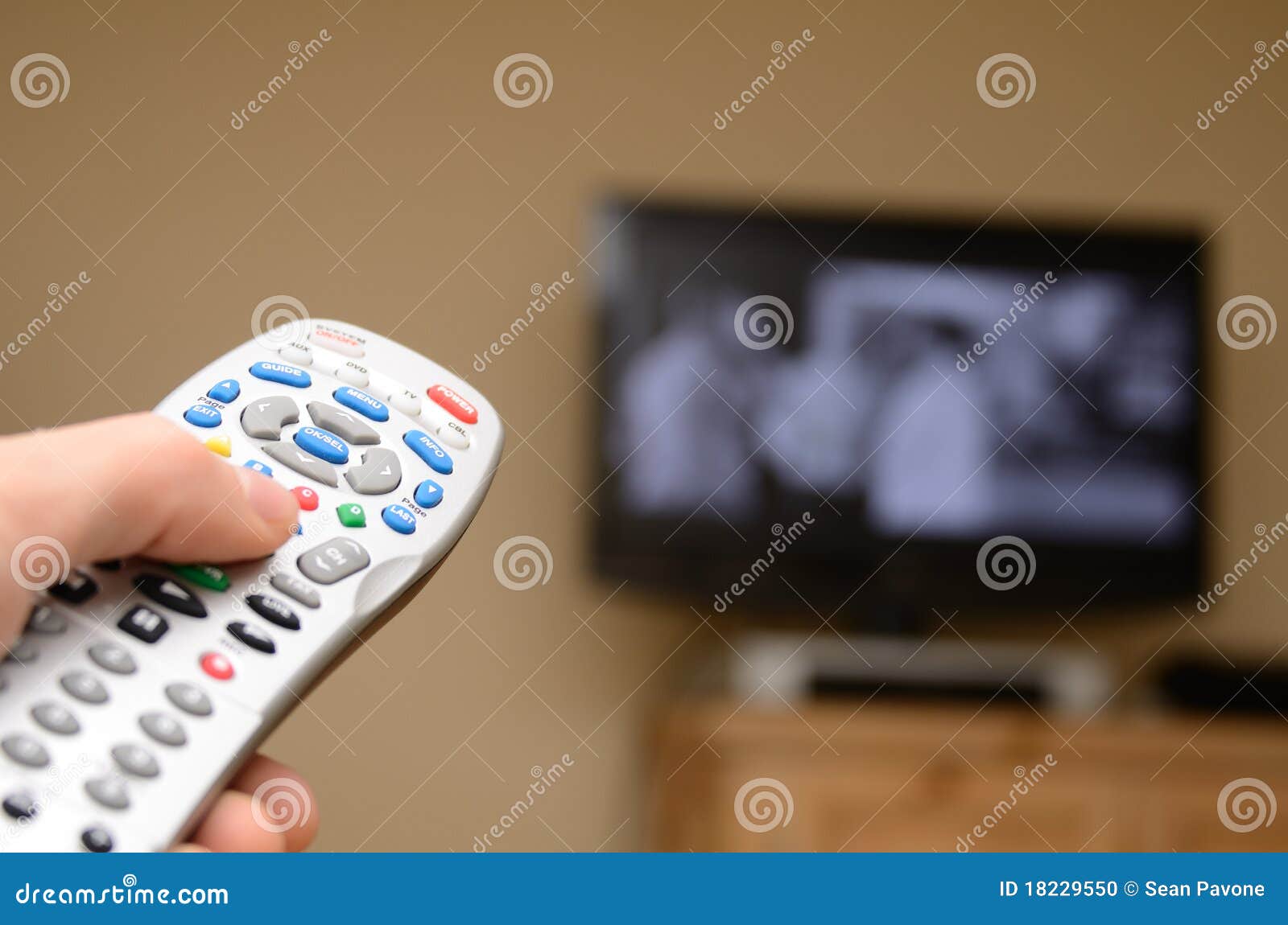 TV Remote Control stock photo. Image of entertainment - 18229550