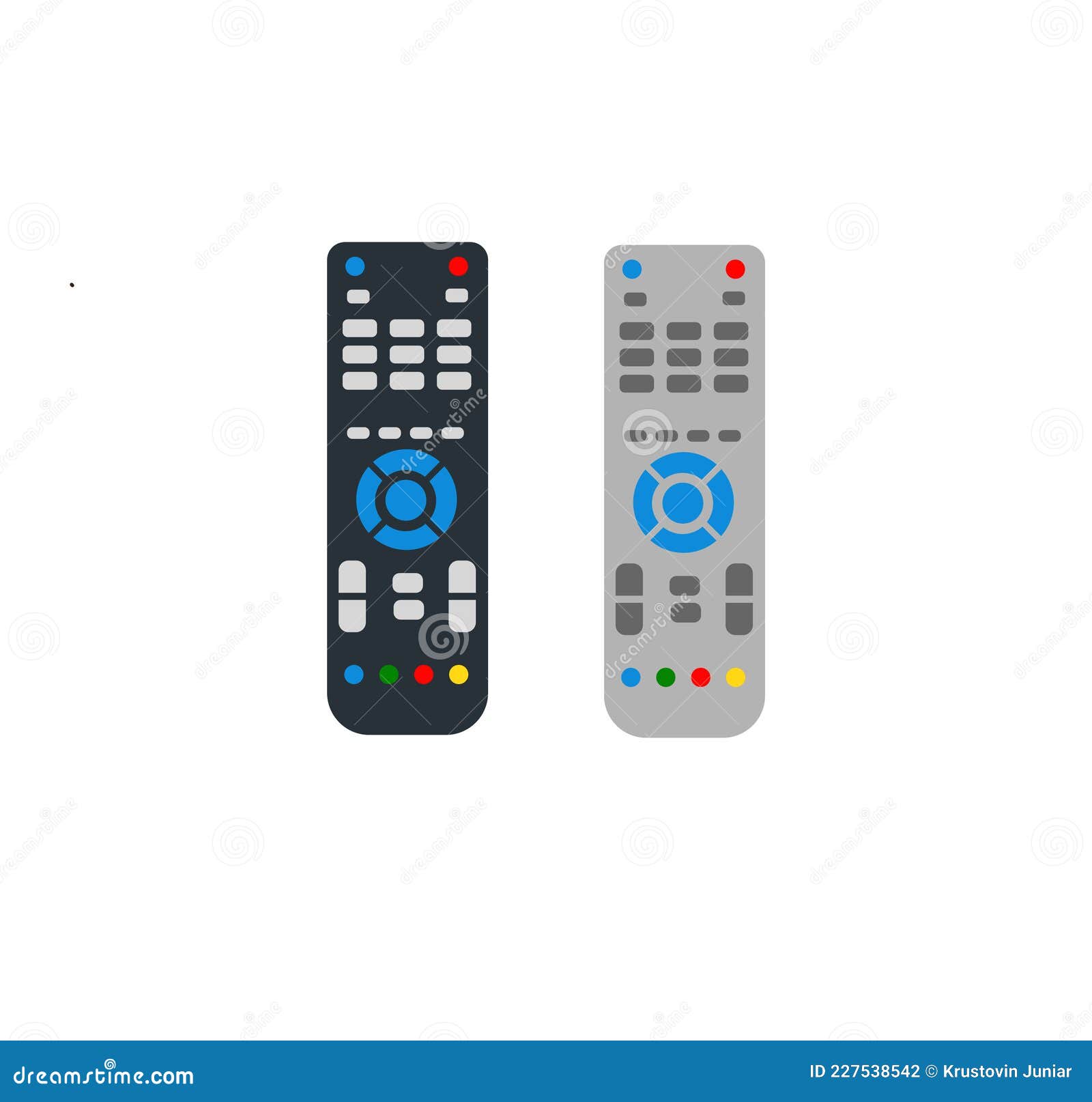 TV Remote Control in Black and White Design Stock Vector - Illustration ...
