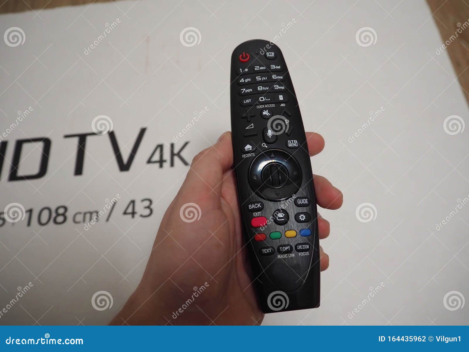 TV Remote Control. Details and Close-up Stock Photo - Image of control ...