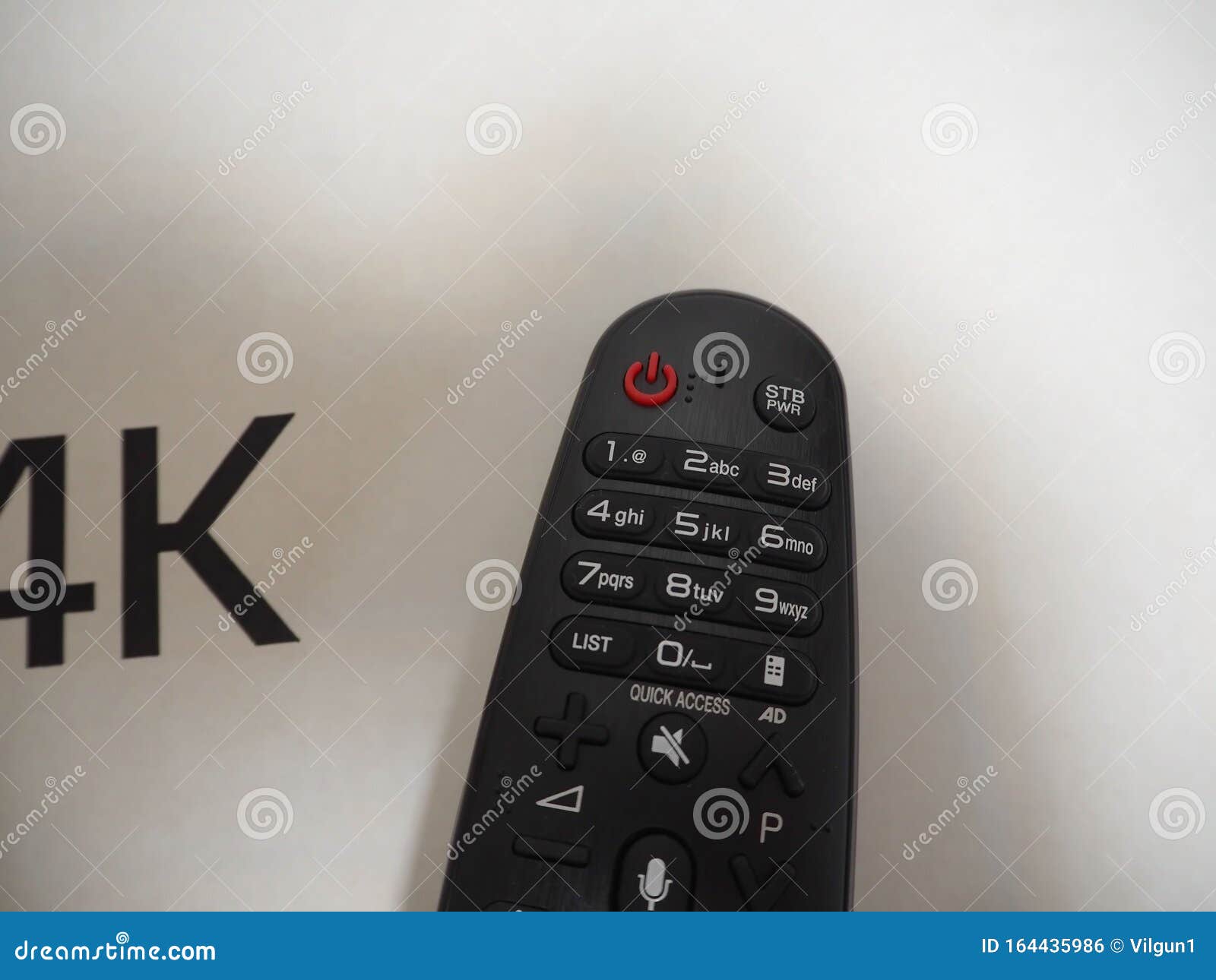 TV Remote Control. Details and Close-up Stock Photo - Image of device ...