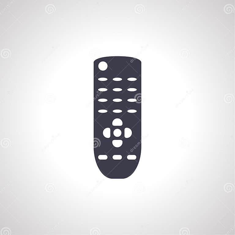 TV remote control icon stock vector. Illustration of white - 284761608