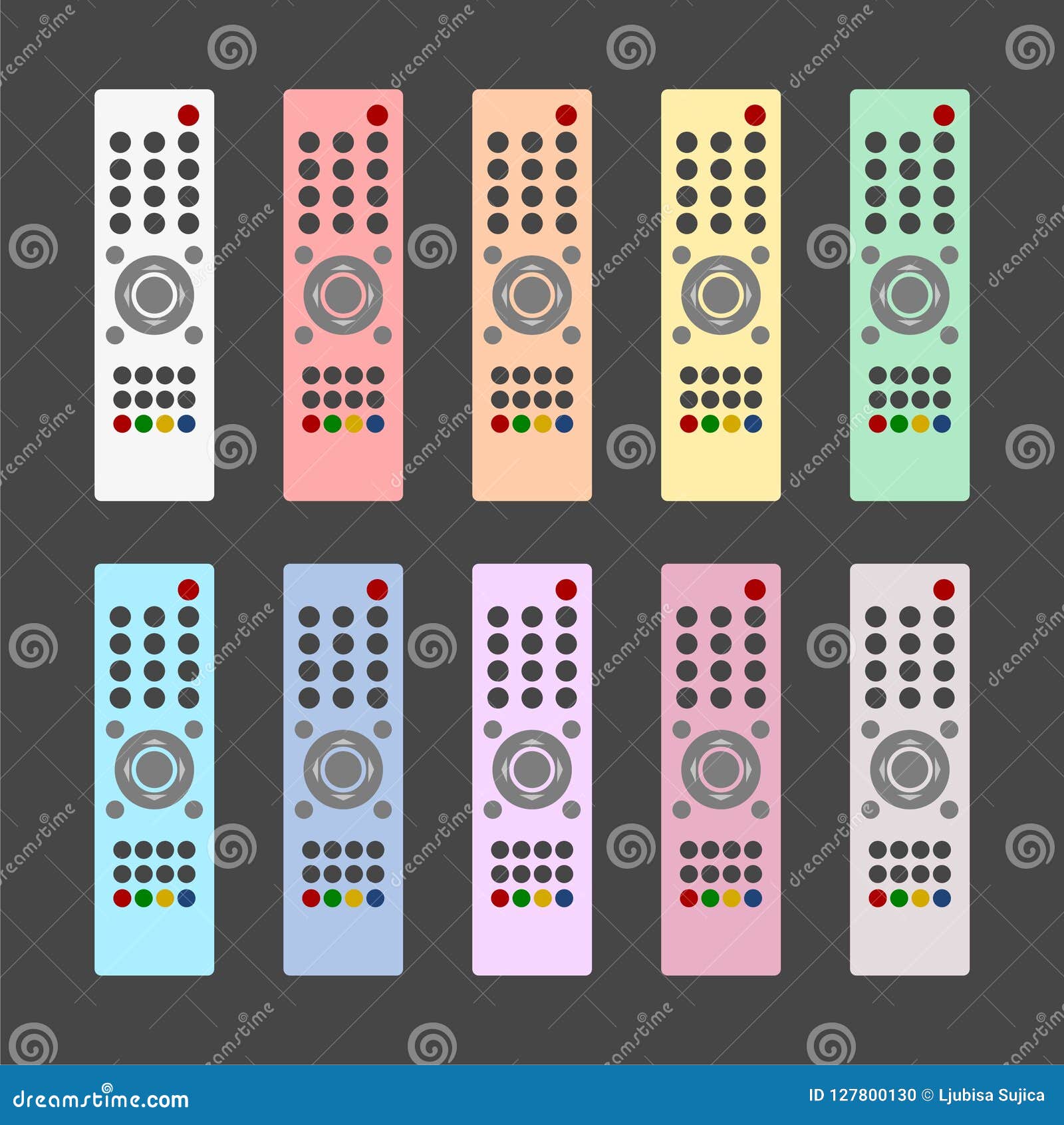 Tv remote control icon stock vector. Illustration of infrared - 127800130