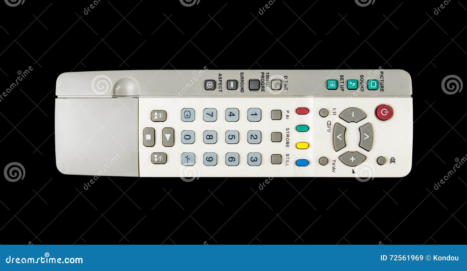 TV remote control isolated stock image. Image of isolate - 72561969