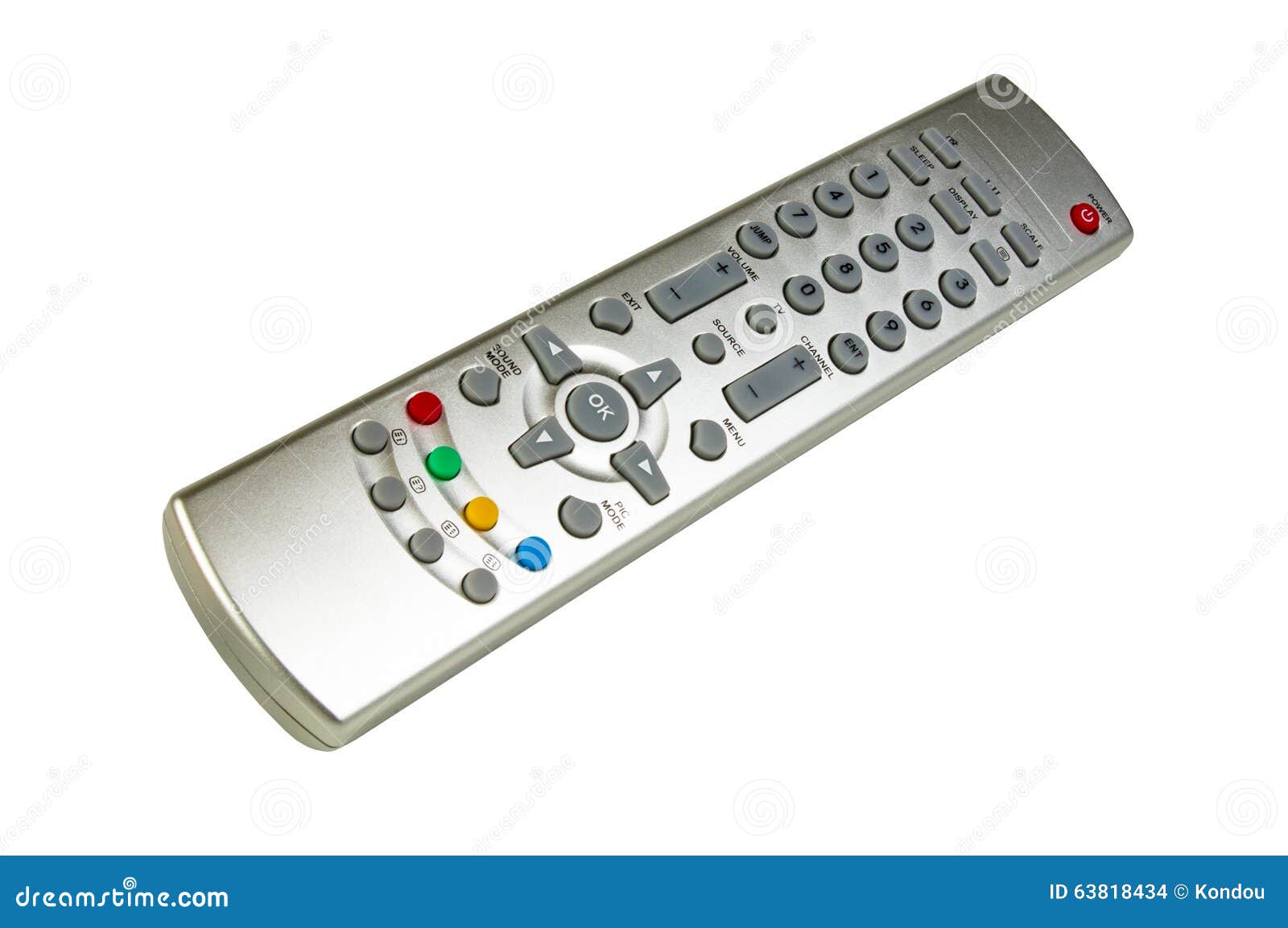 TV remote control isolated stock photo. Image of isolated - 63818434