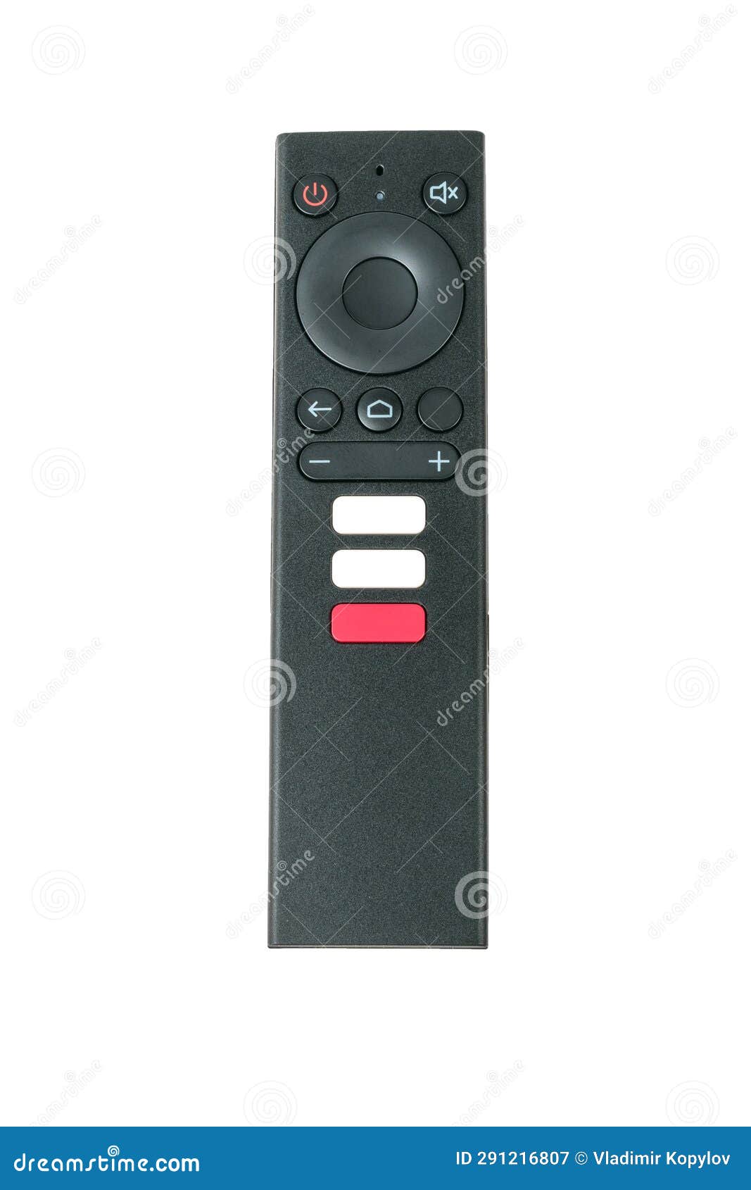 The TV Remote Control is Isolated on a White Background Stock Image ...