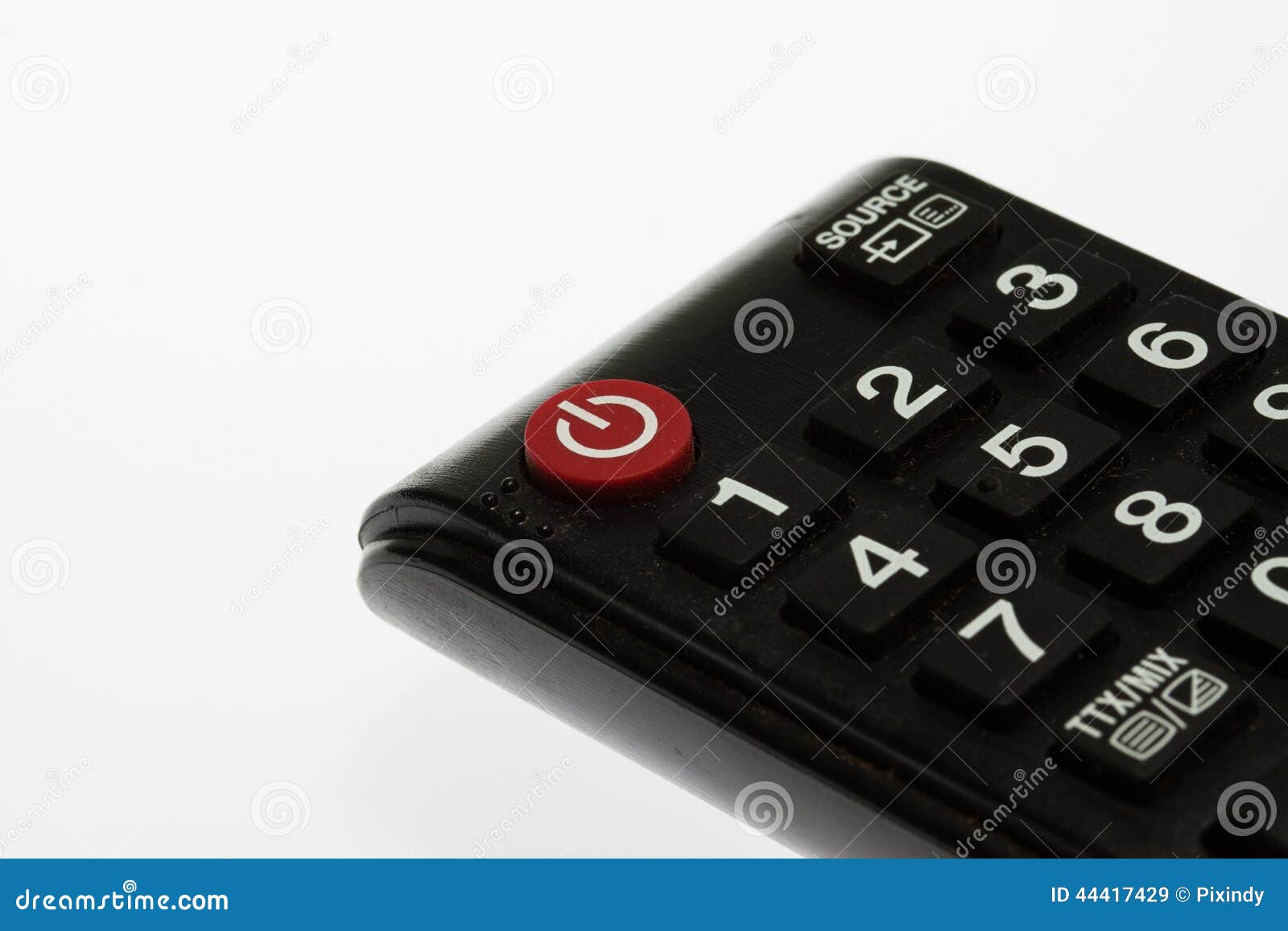 Tv Remote Control Keypad Black Stock Image - Image of hold, distance ...