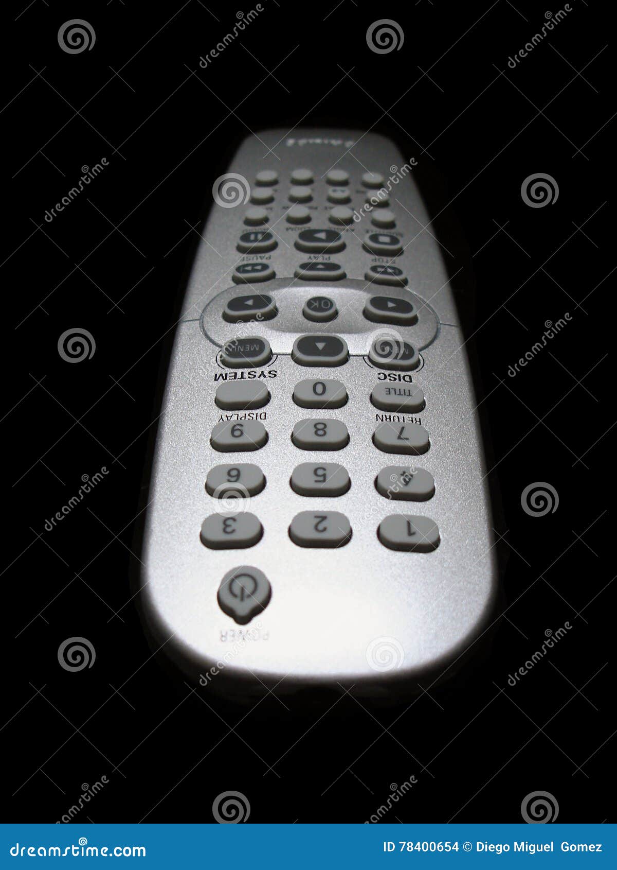 TV remote control stock photo. Image of remote, silver - 78400654