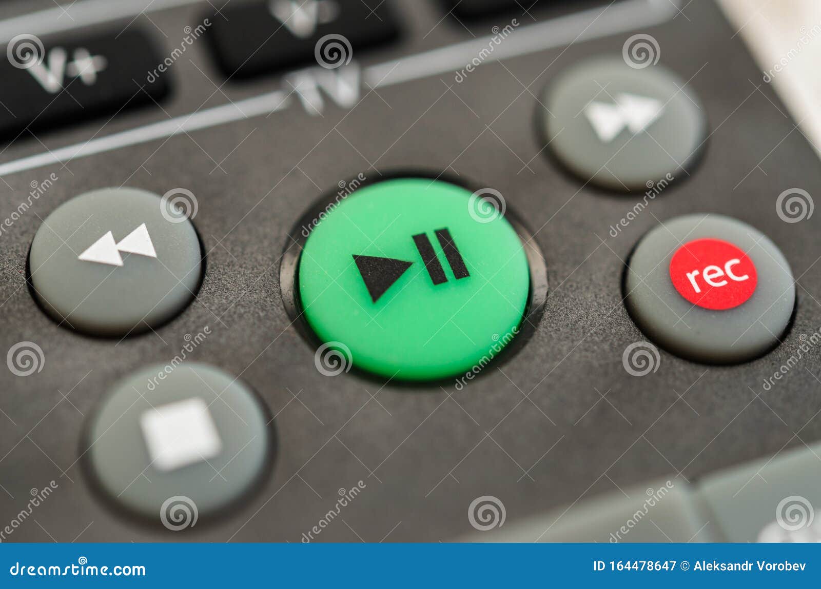 Tv Remote Control with Play Button. Concept of Entertainment, Fun, and ...