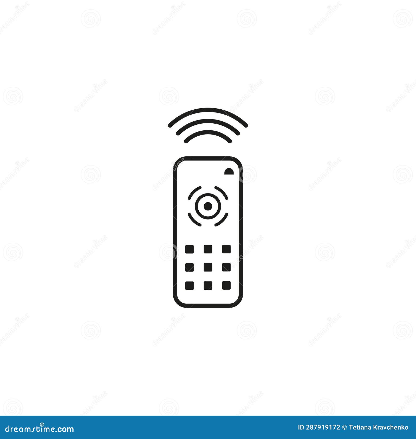 TV Remote Control, Television Icon. Vector Illustration. EPS 10 Stock ...