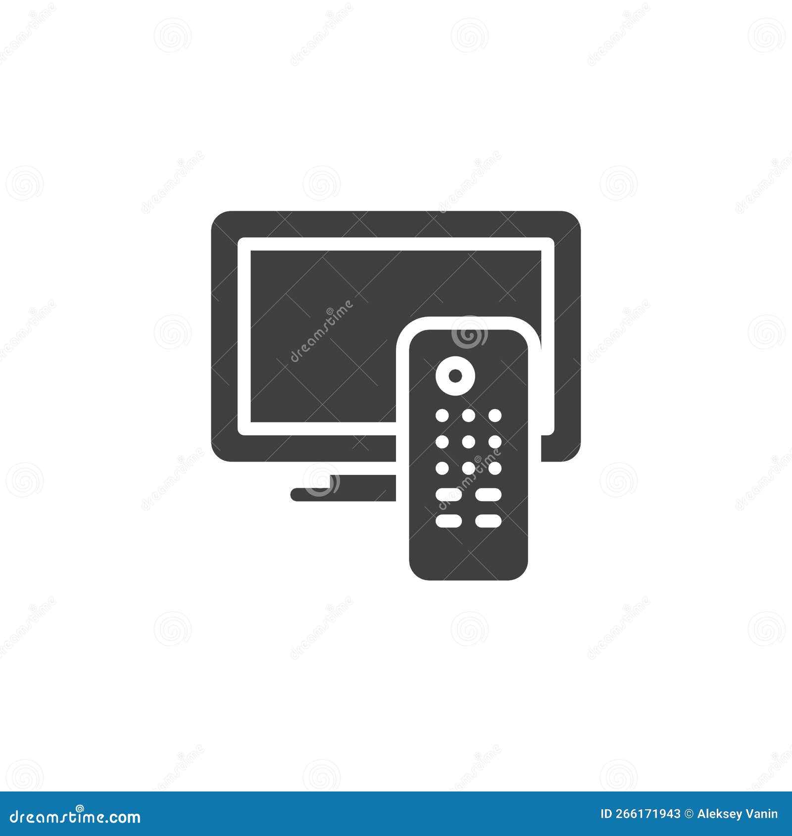TV Remote Control Vector Icon Stock Illustration - Illustration of ...