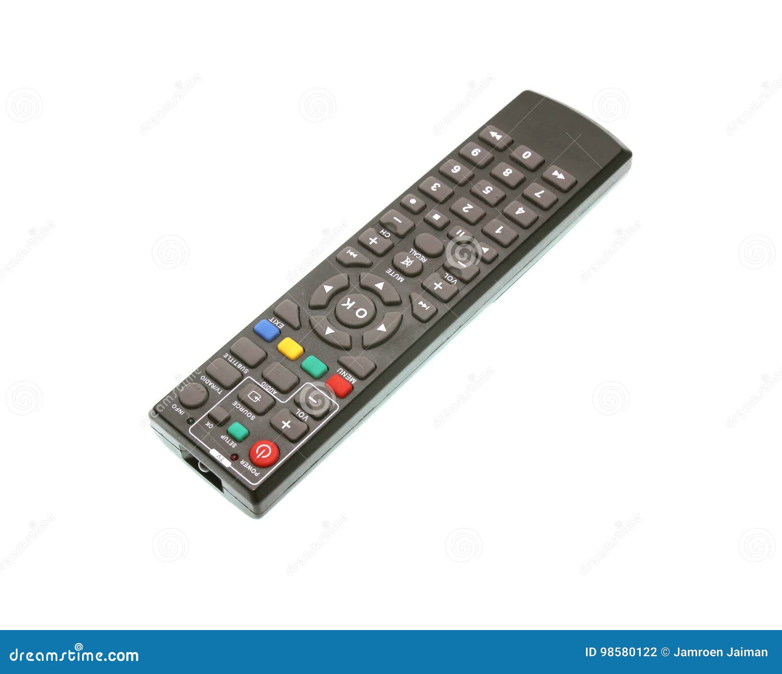 Tv Remote Control on White Background Texture Stock Photo - Image of ...
