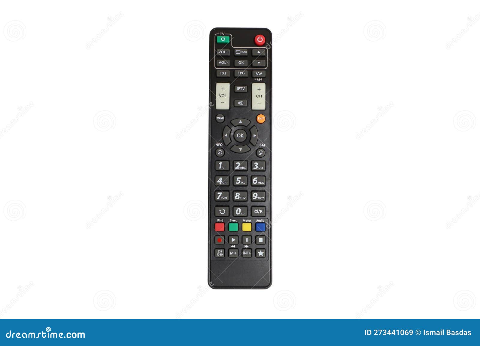 Tv Remote Controller, Remote Control Device, Isolated White Background ...